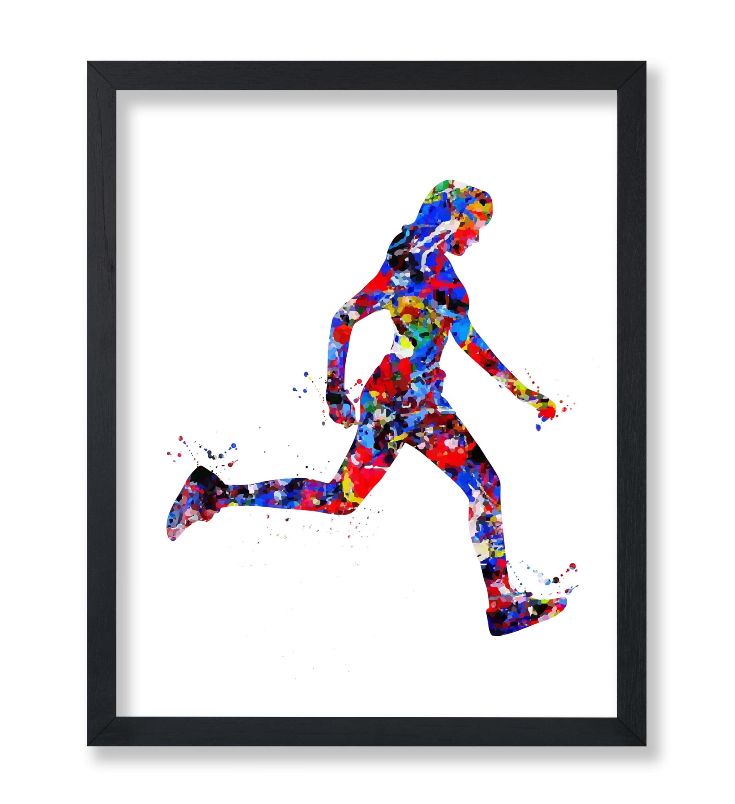 Poster Master Sports Poster - Running Woman Print - Athlete Art ...