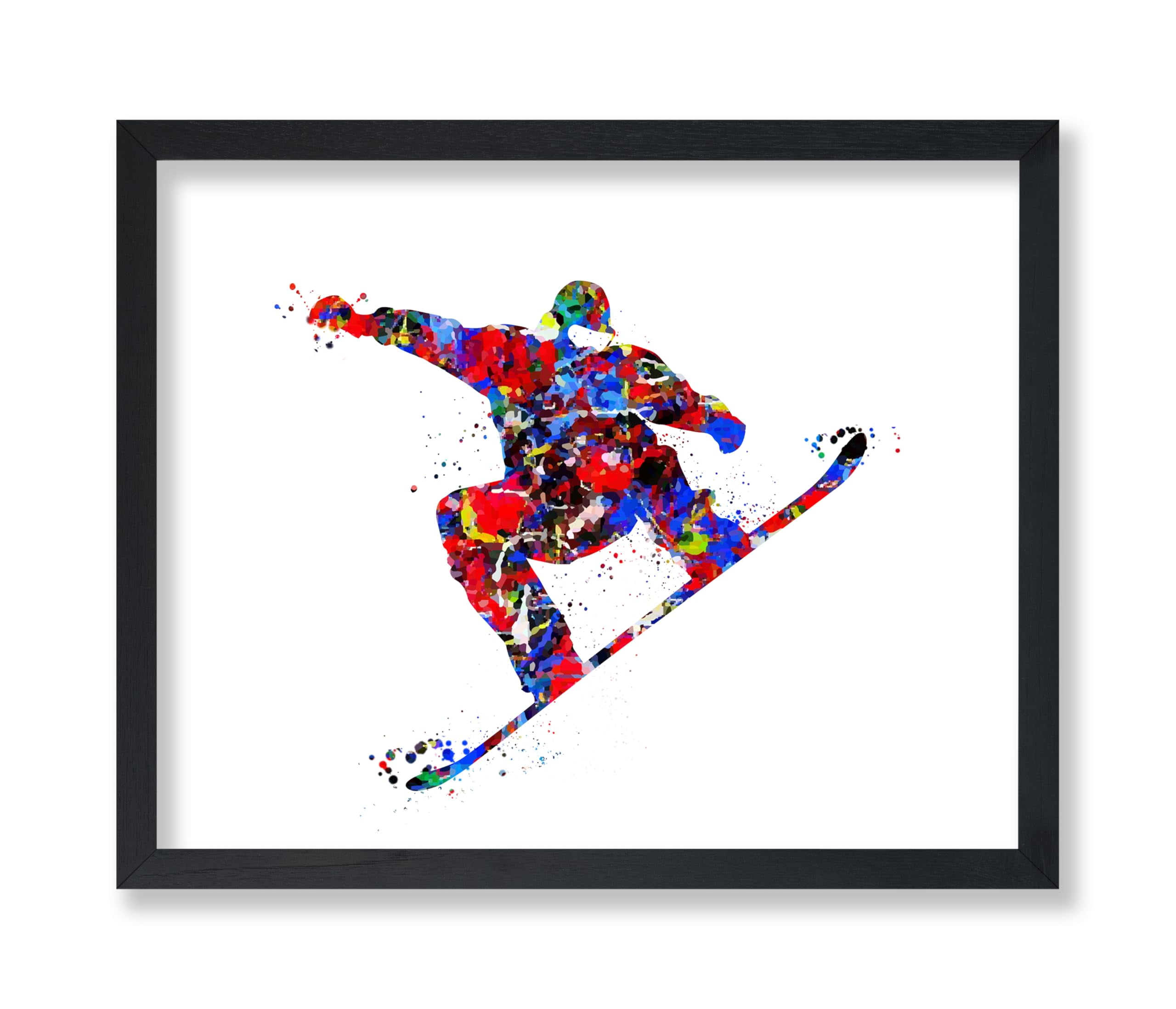 Poster Master Sports Poster - Snowboarding Print - Silhouette Art ...