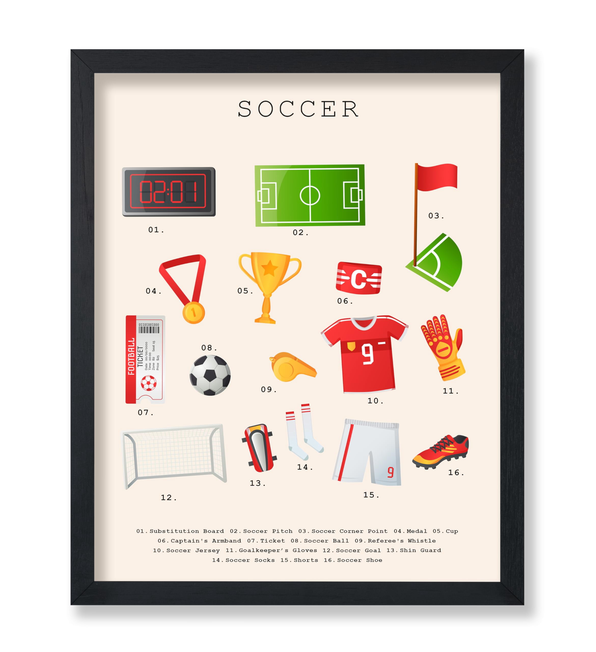 Poster Master Sports Poster - Soccer Print - Soccer Accessories Art ...