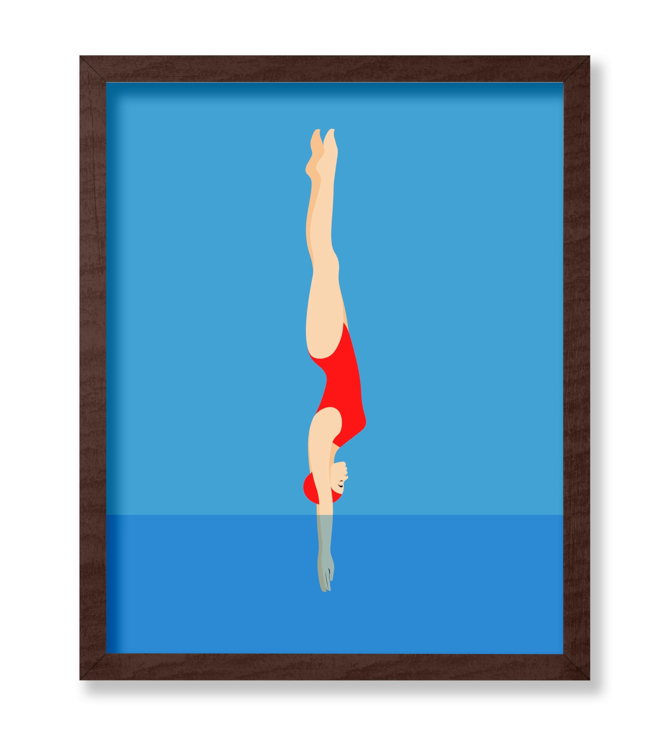Poster Master Sports Poster - Swimming Print - Diving Art - Female ...