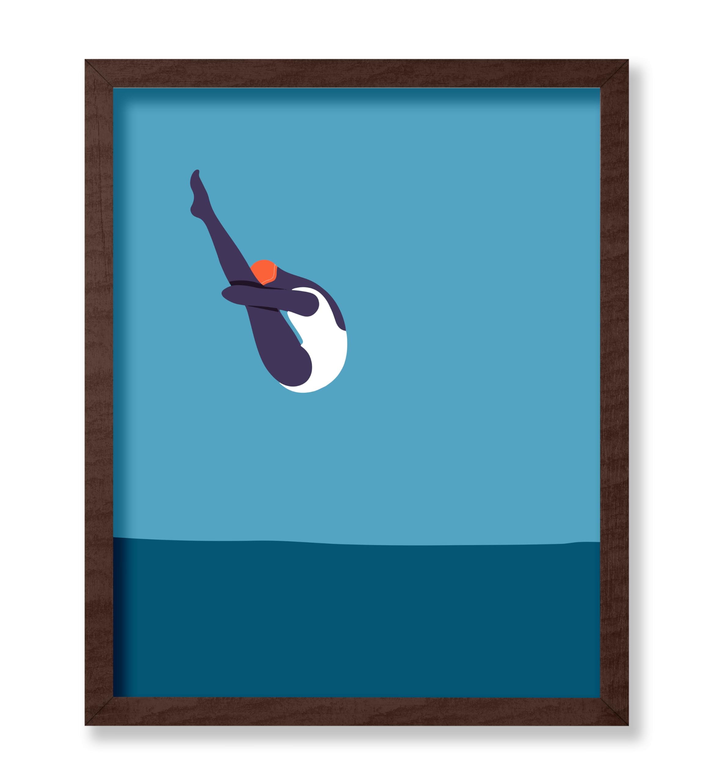 Poster Master Sports Poster - Swimming Print - Diving Art - Diving Tuck ...