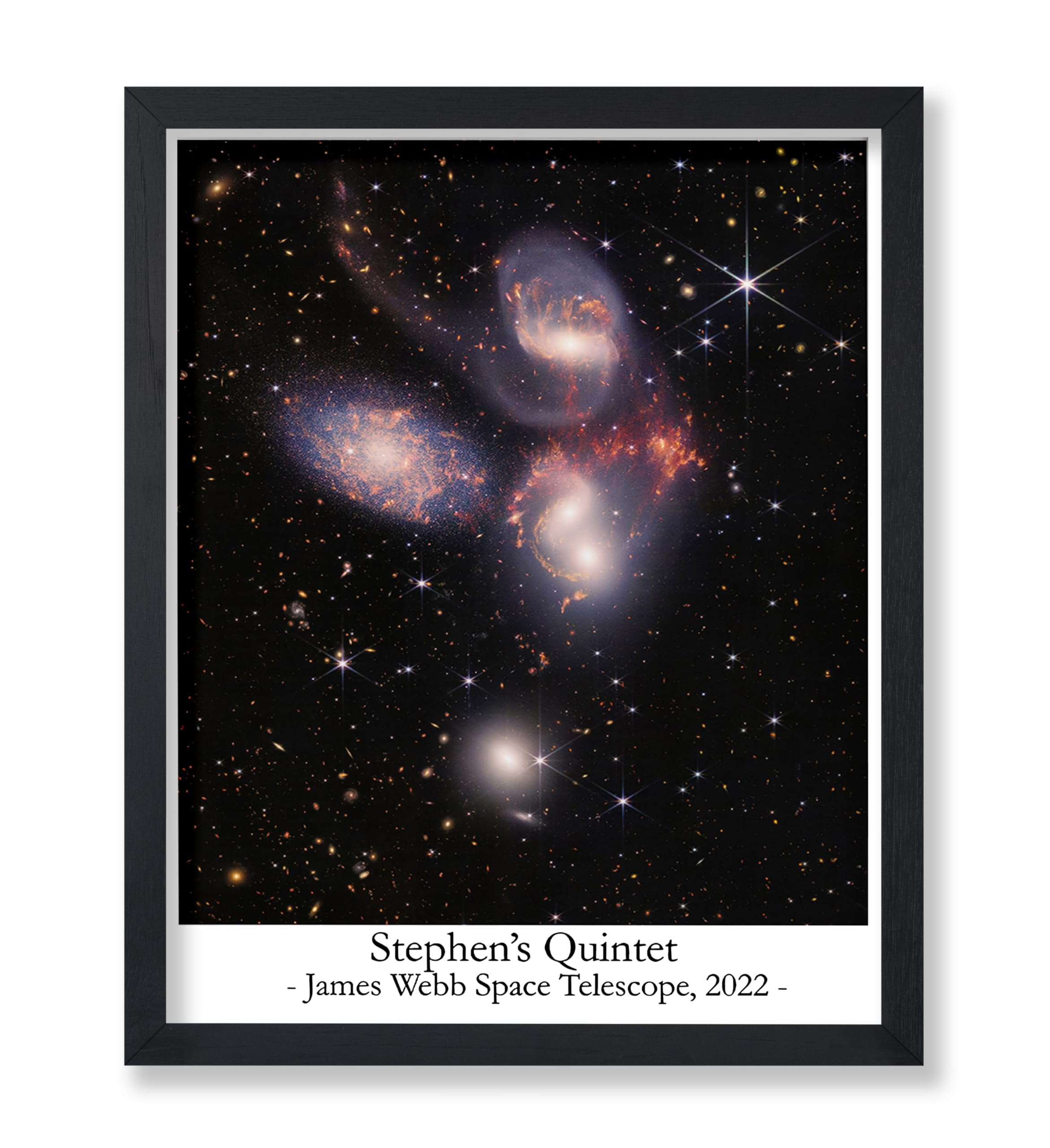 Poster Master Stephen's Quintet Poster - James Webb Space Telescope ...
