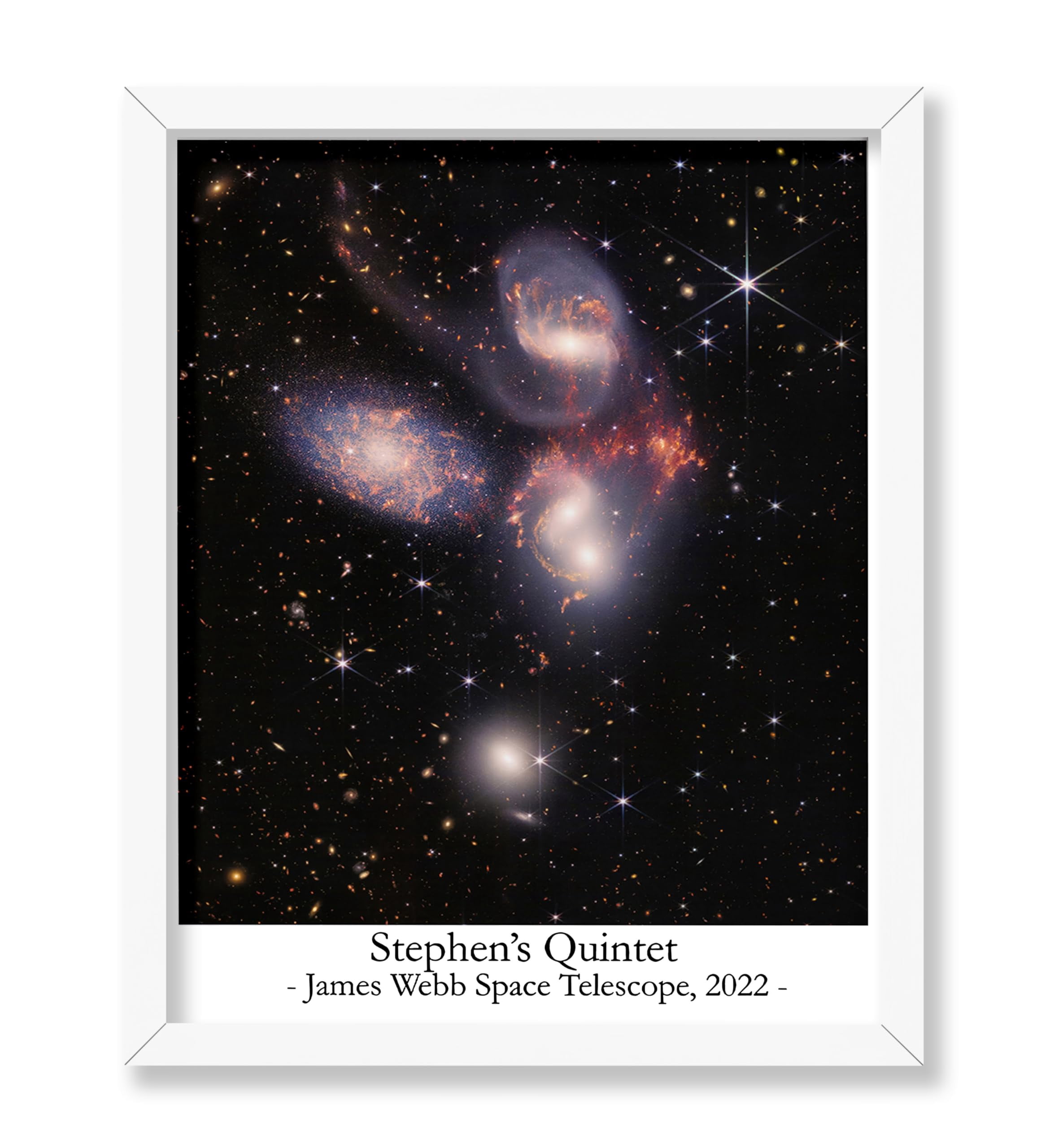 Poster Master Stephen's Quintet Poster - James Webb Space Telescope ...
