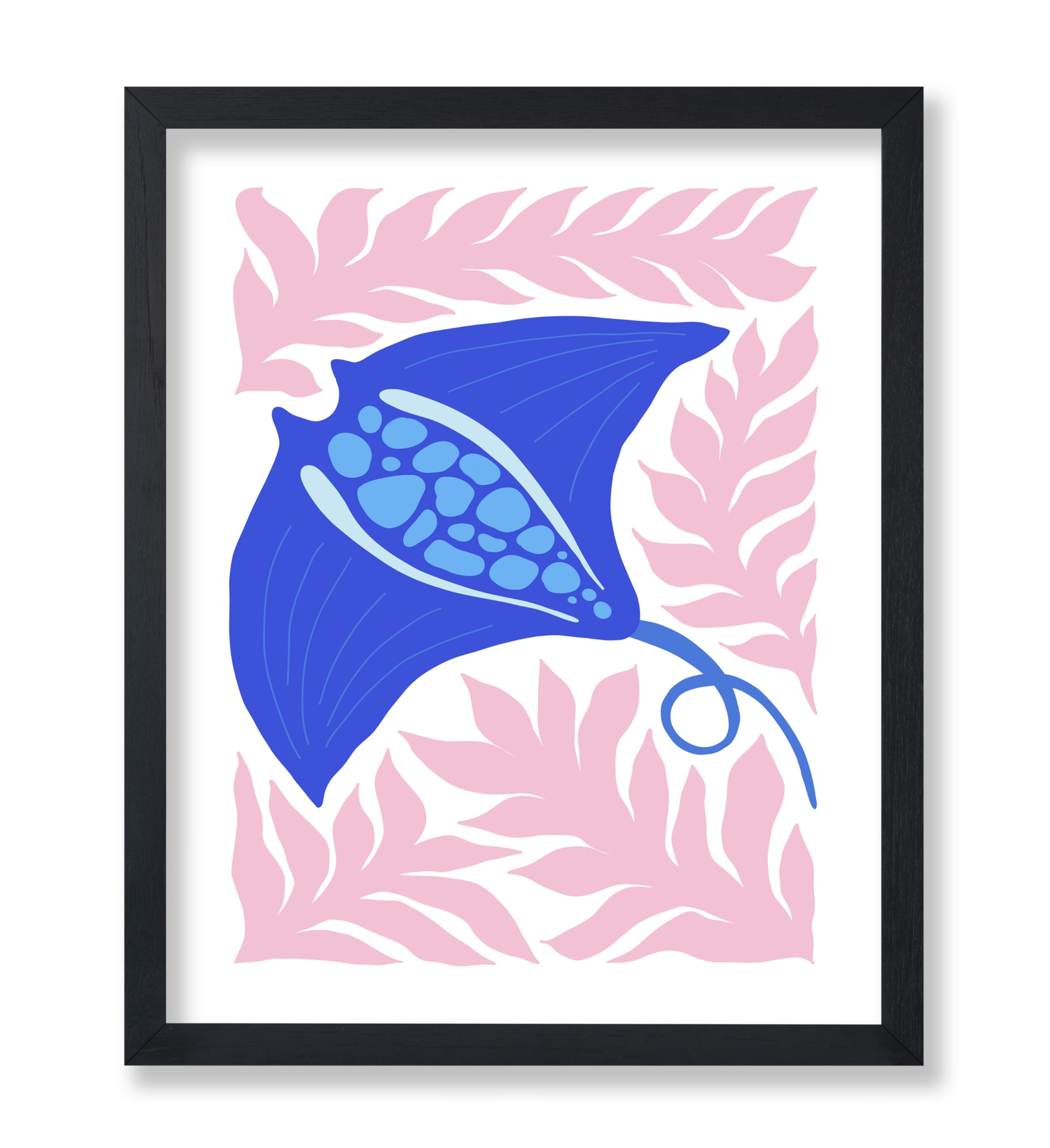 Poster Master Stingray Poster - Retro Fish Print - Aquatic Art - Ocean ...
