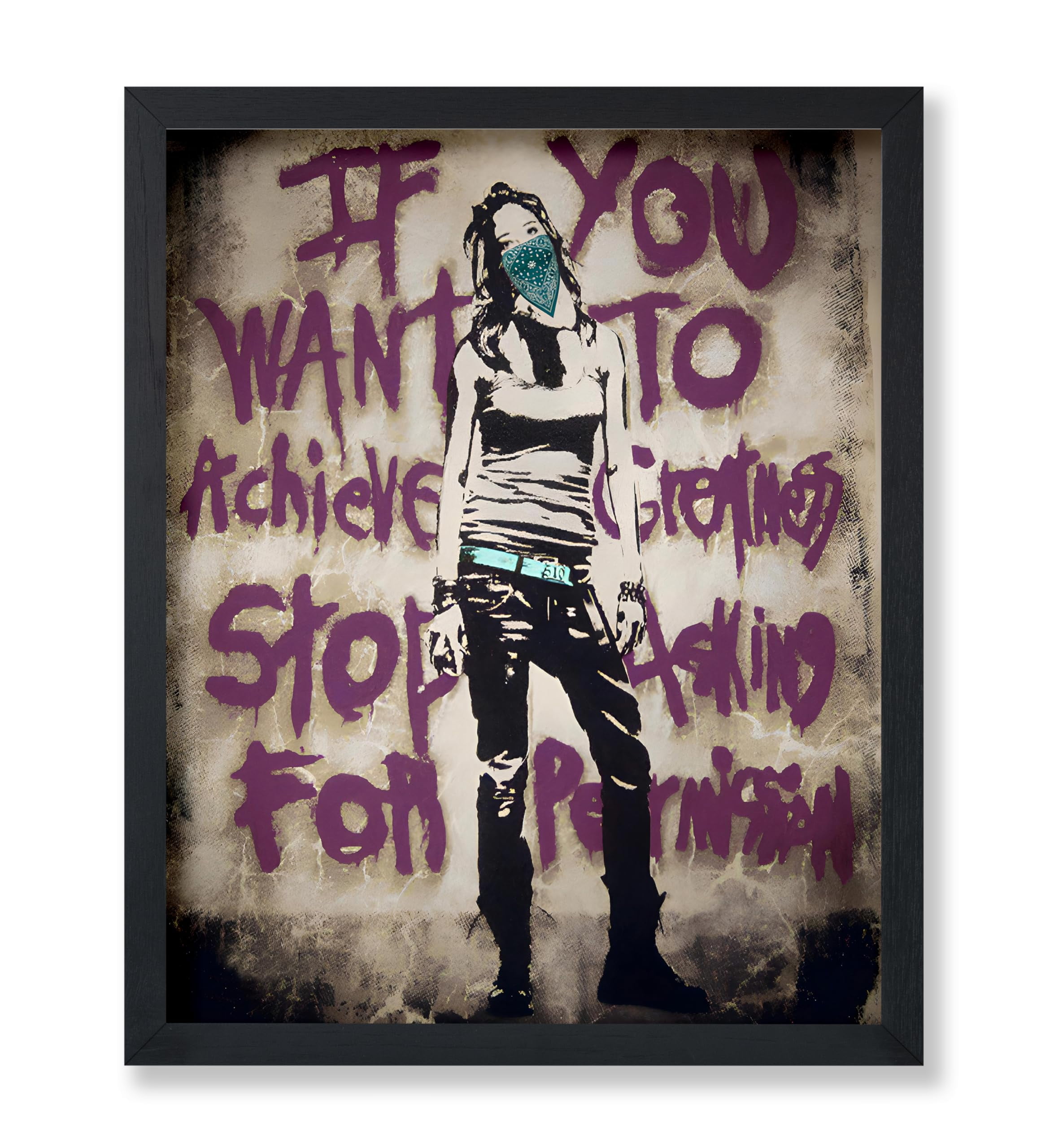 Poster Master Stop Asking For Permission Poster - Greatness Print ...