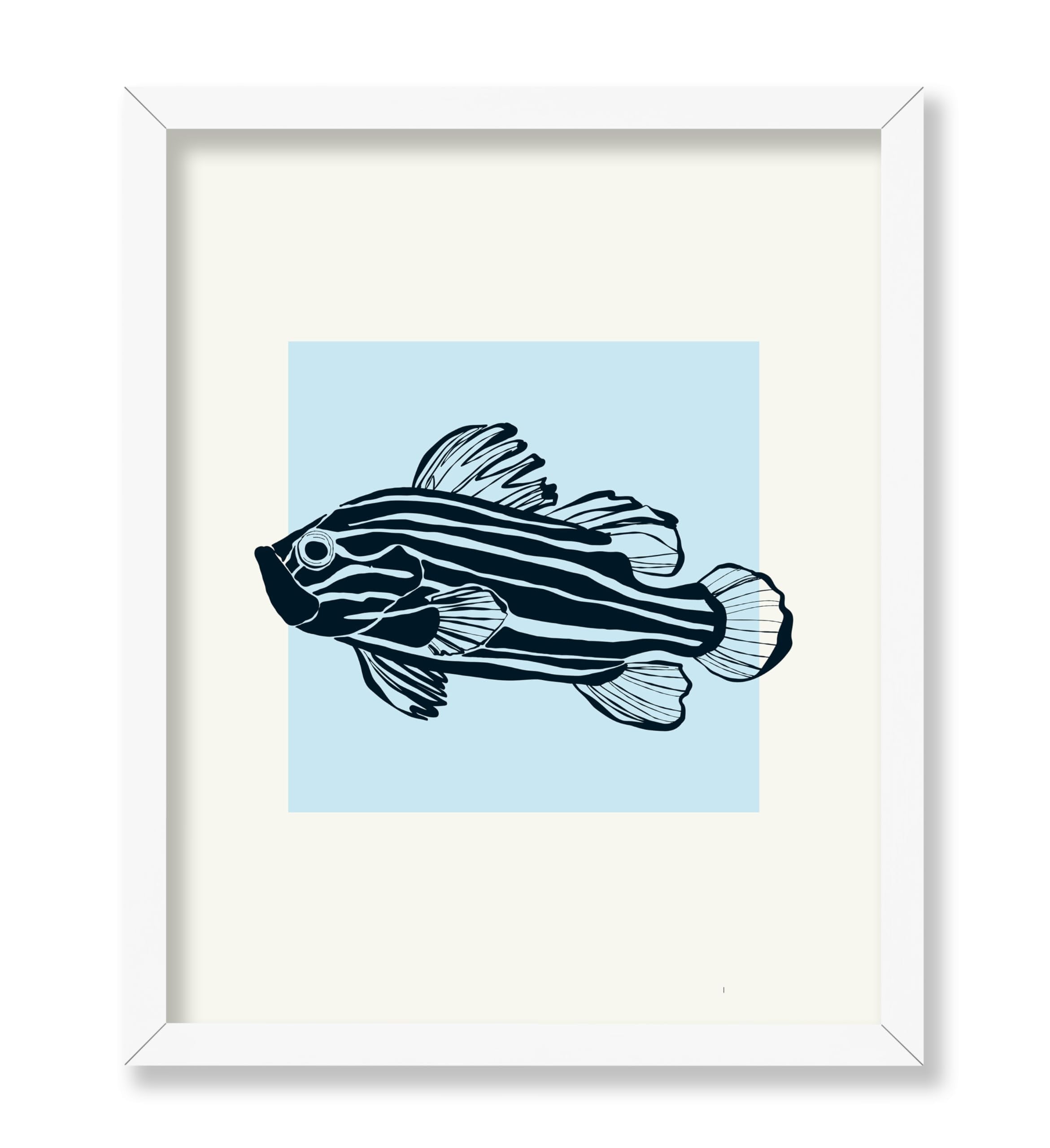 Poster Master Striped Raphael Catfish Poster - Retro Aquatic Print ...