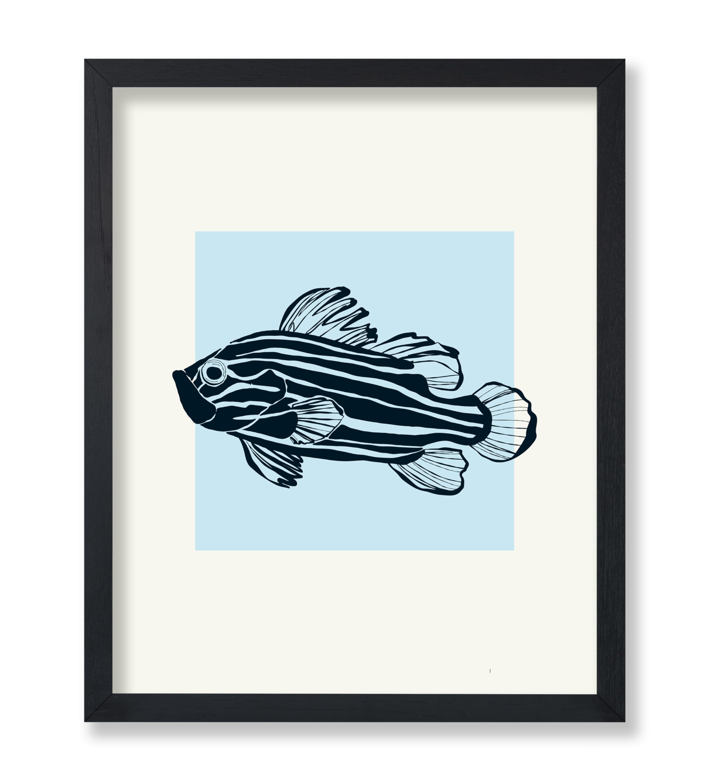 Poster Master Striped Raphael Catfish Poster - Retro Aquatic Print ...