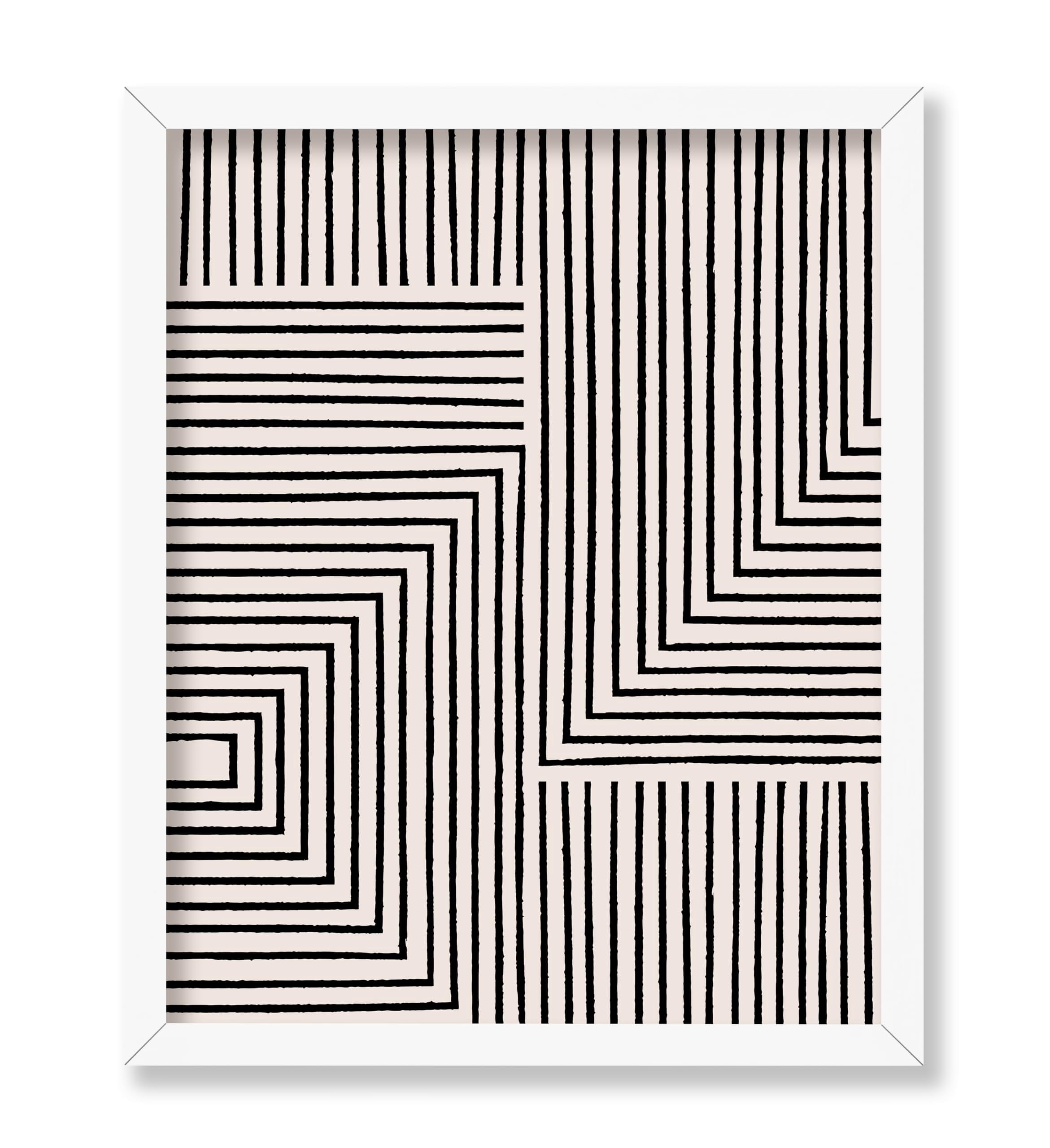 Poster Master Stripes Poster - Geometric Print - Abstract Art - Brush ...