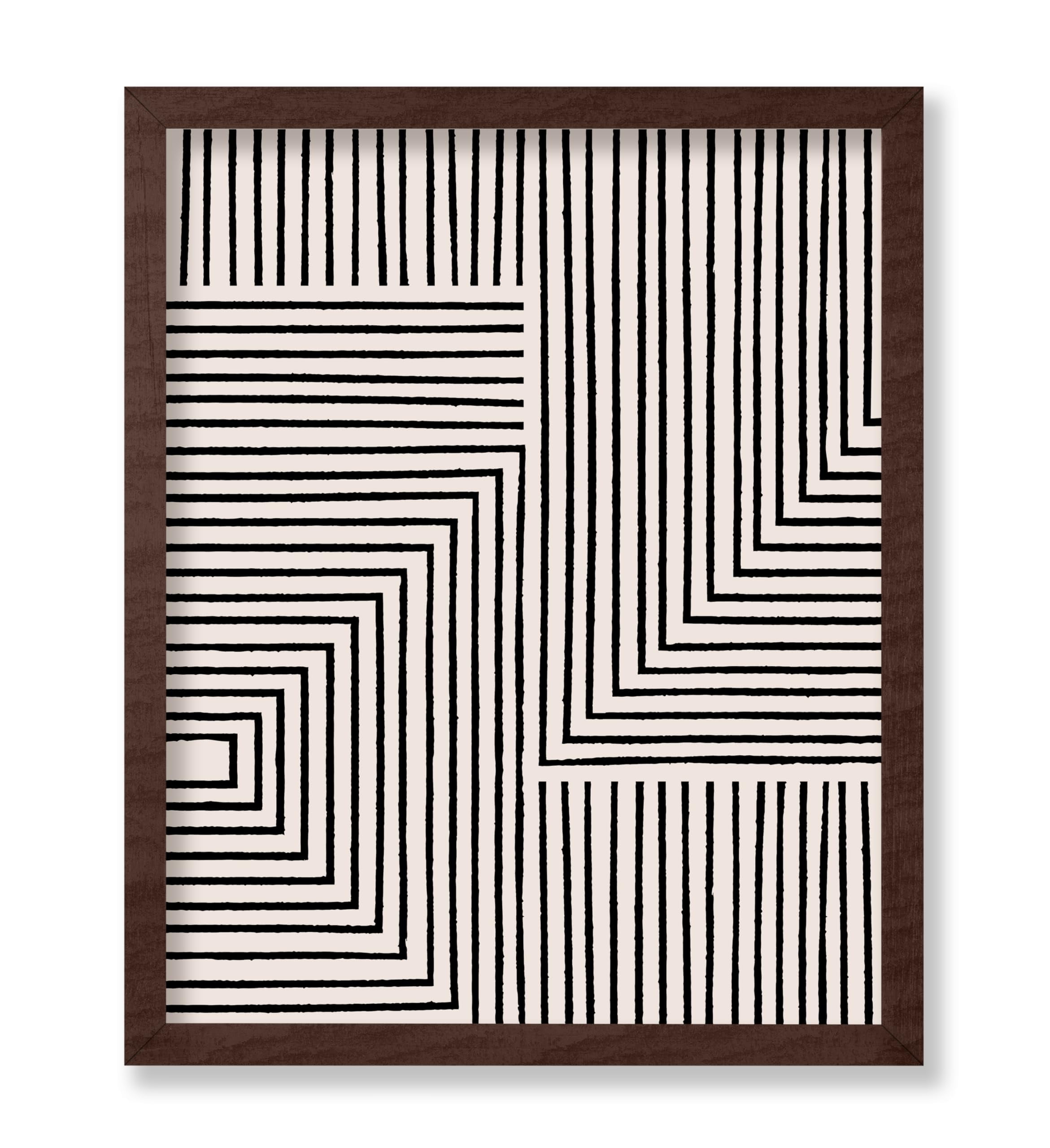 Poster Master Stripes Poster - Geometric Print - Abstract Art - Brush ...