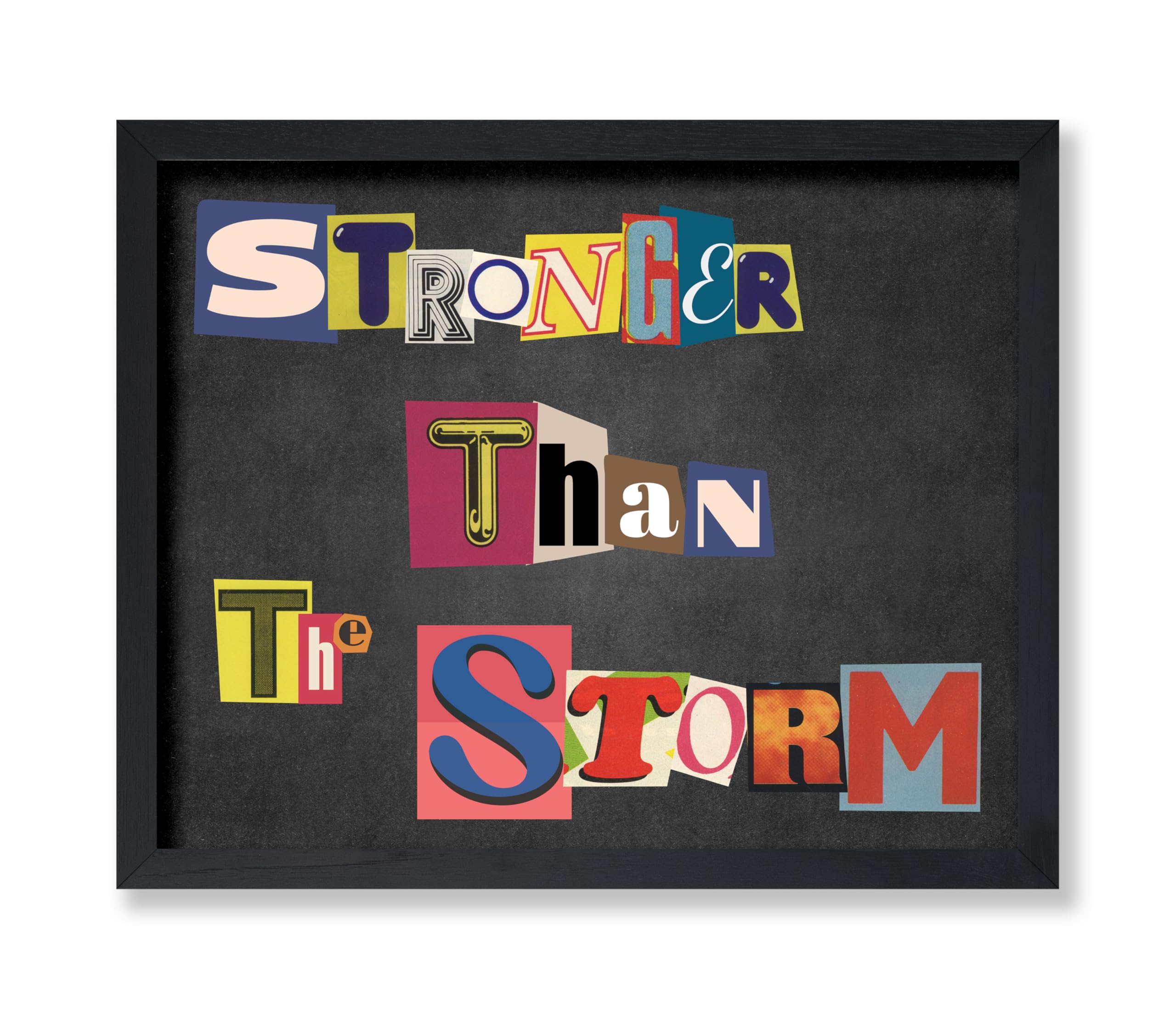 Poster Master Stronger Than The Storm Poster - Motivational Print - Cut ...