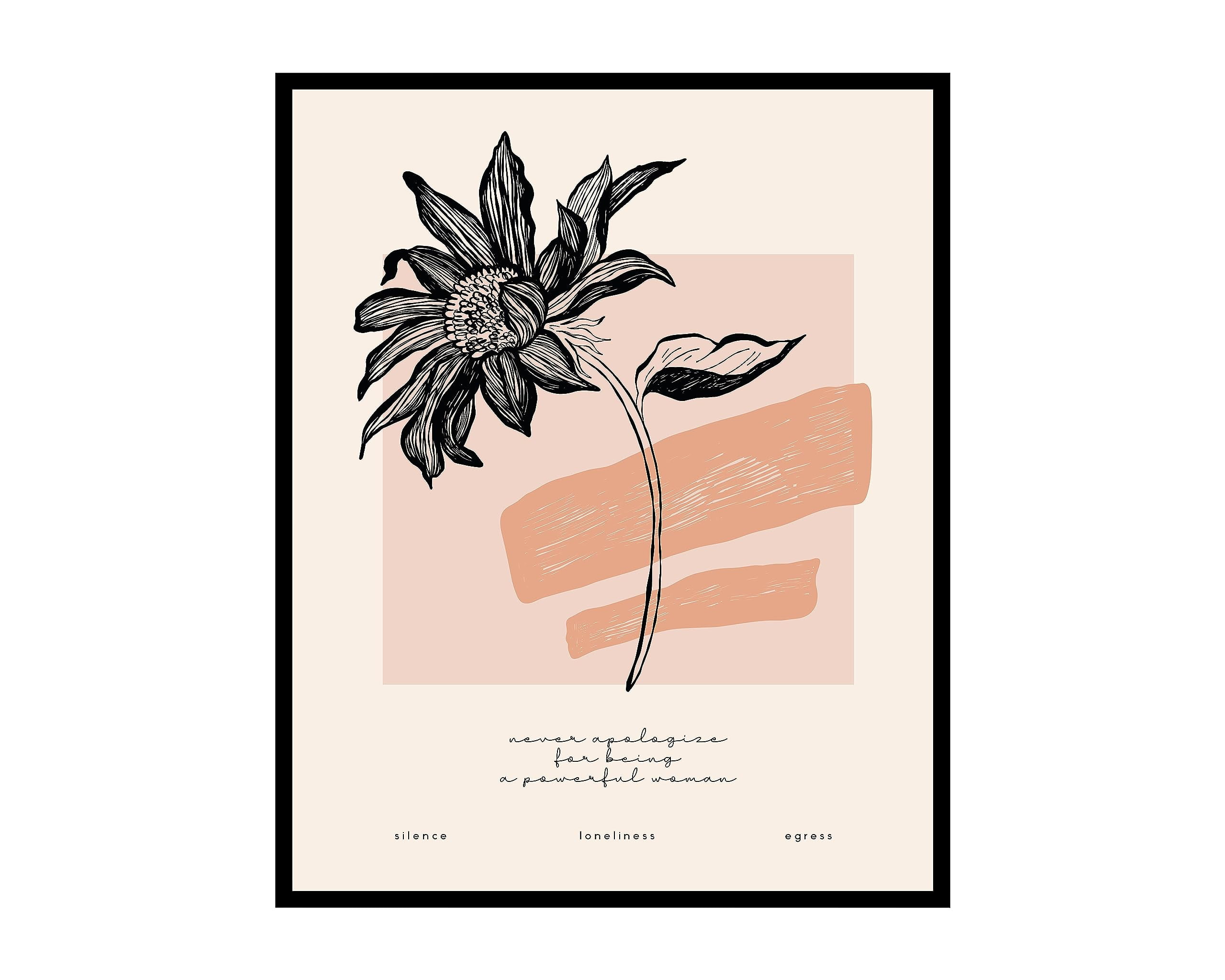 Poster Master Sunflower Poster - Retro Motivational Quote Print ...