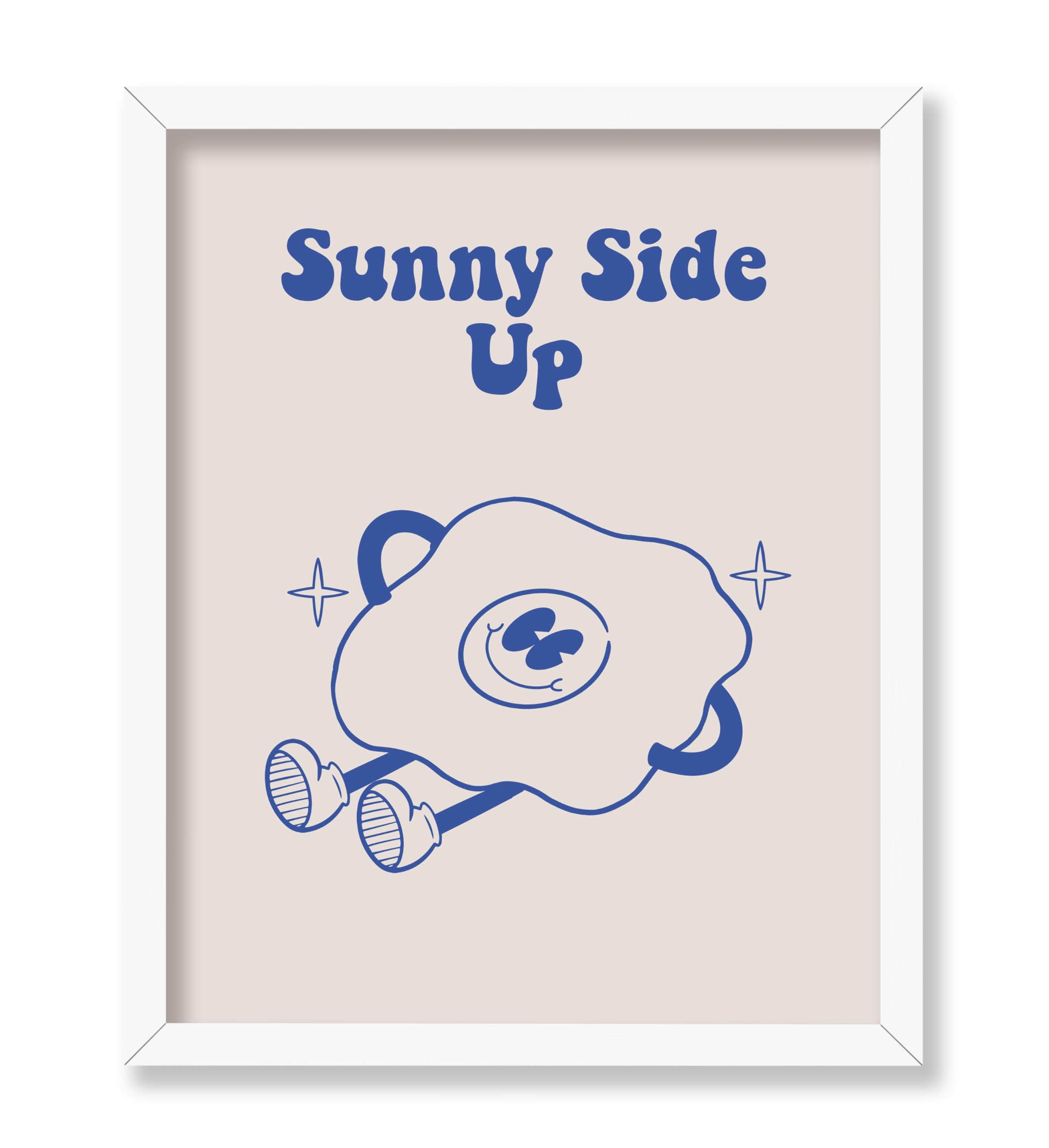 Poster Master Sunny Side Up Poster - Retro Egg Print - Groovy Egg Art - Funky Art - Trendy Art ...