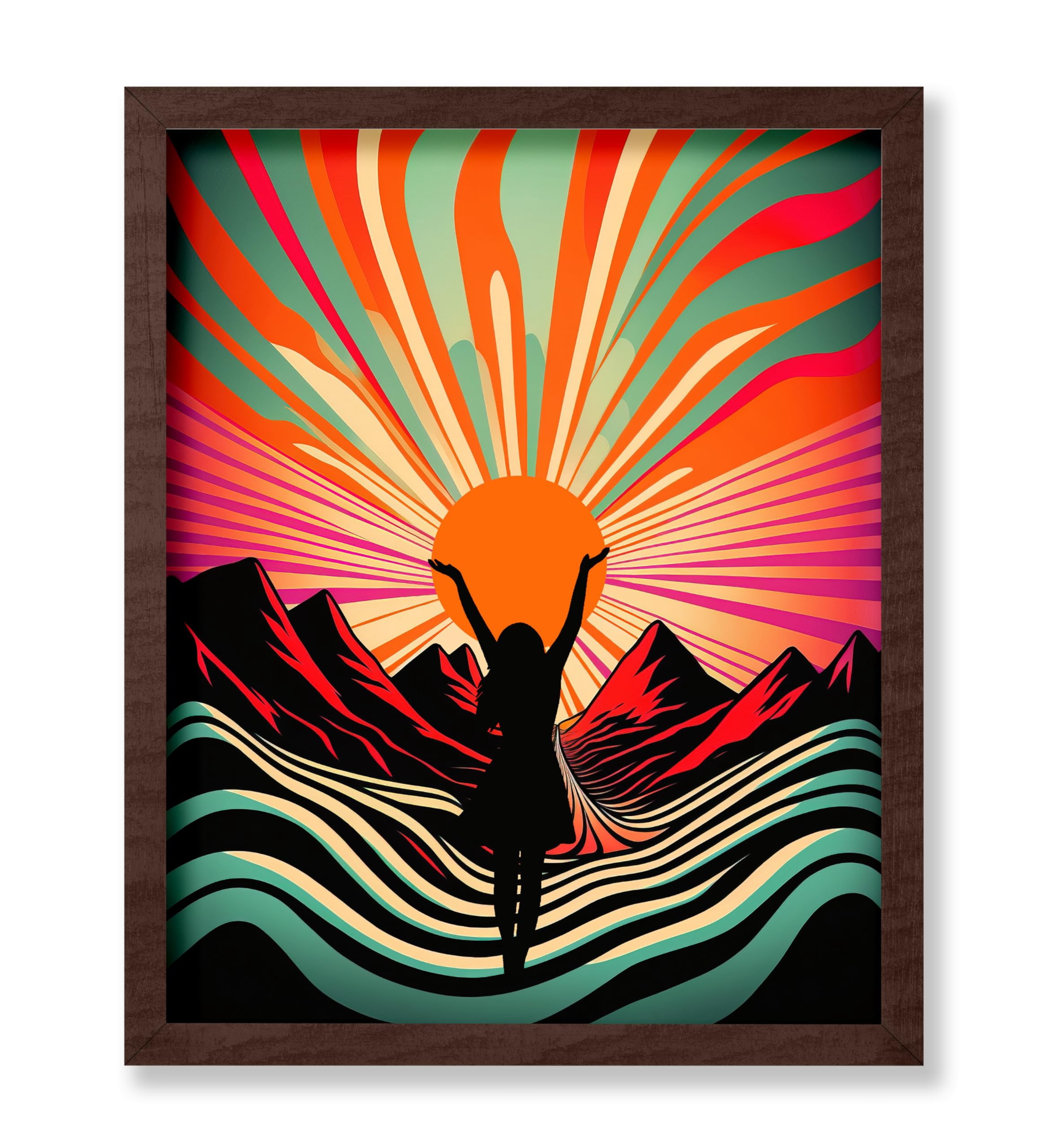 Poster Master Sunshine Poster - Retro Sun Goddess Print - Funky Art ...