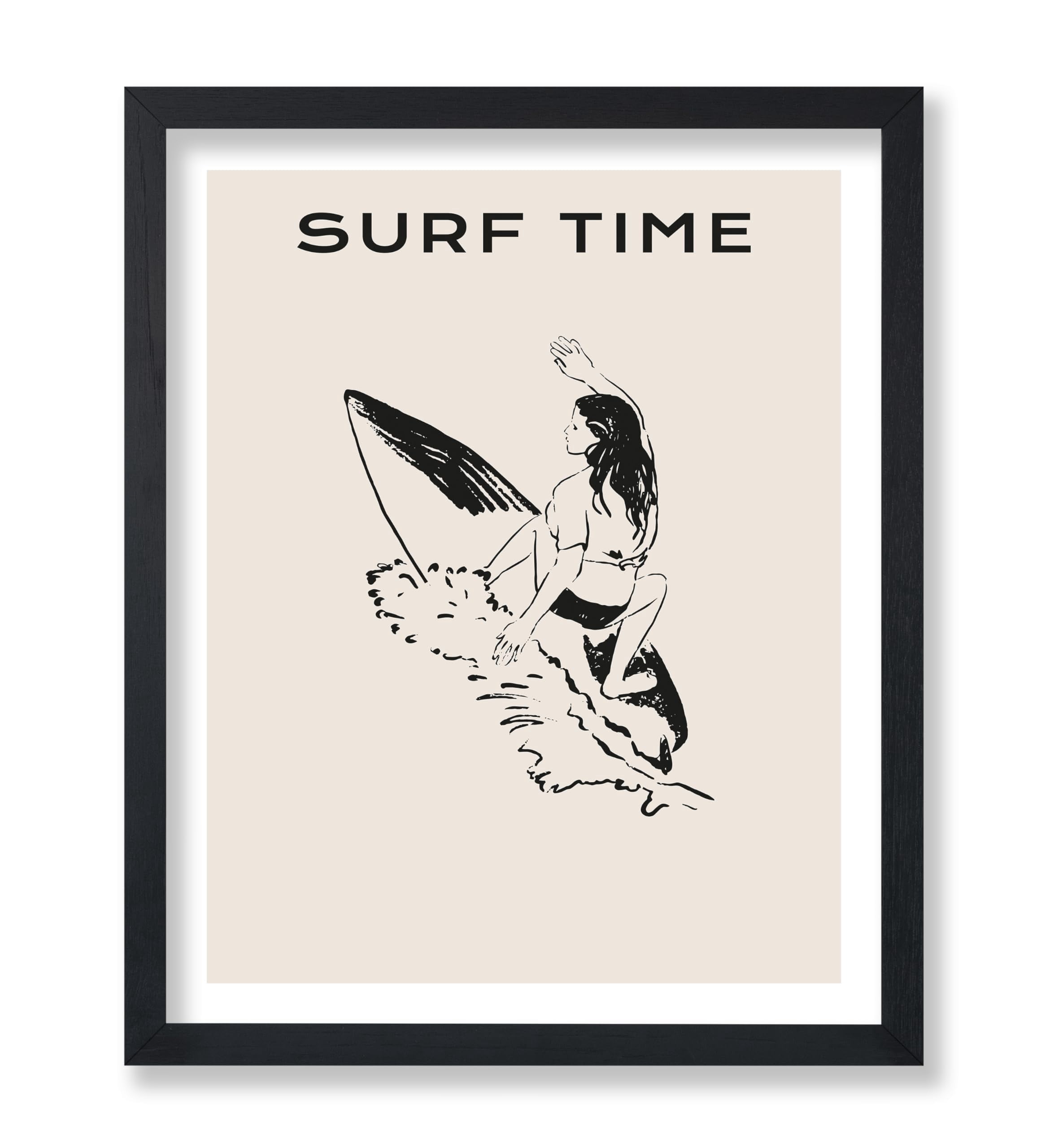 Poster Master Surf Time Poster - Retro Surfing Print - Surfer Art ...
