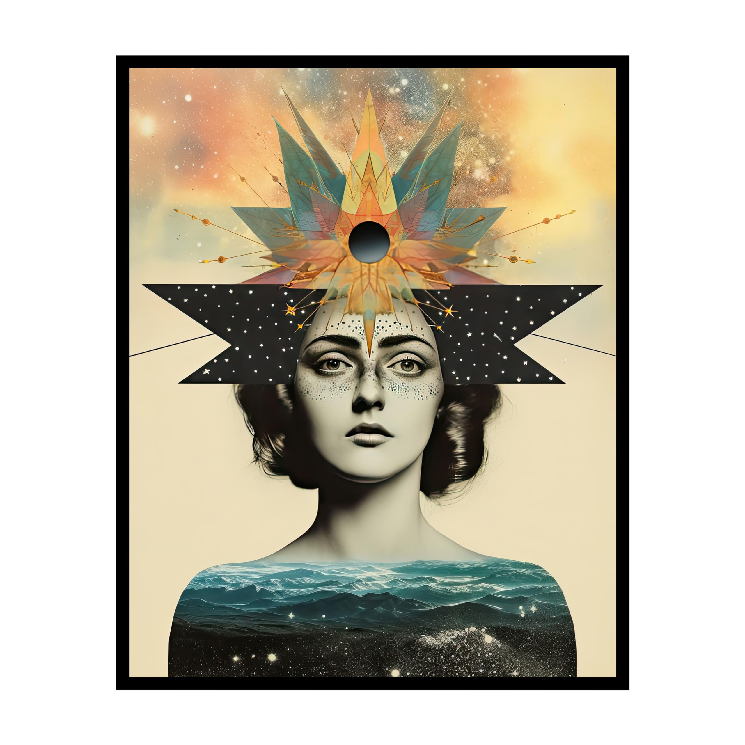 Poster Master Surreal Poster - Psychedelic Print - Woman Portrait Art ...