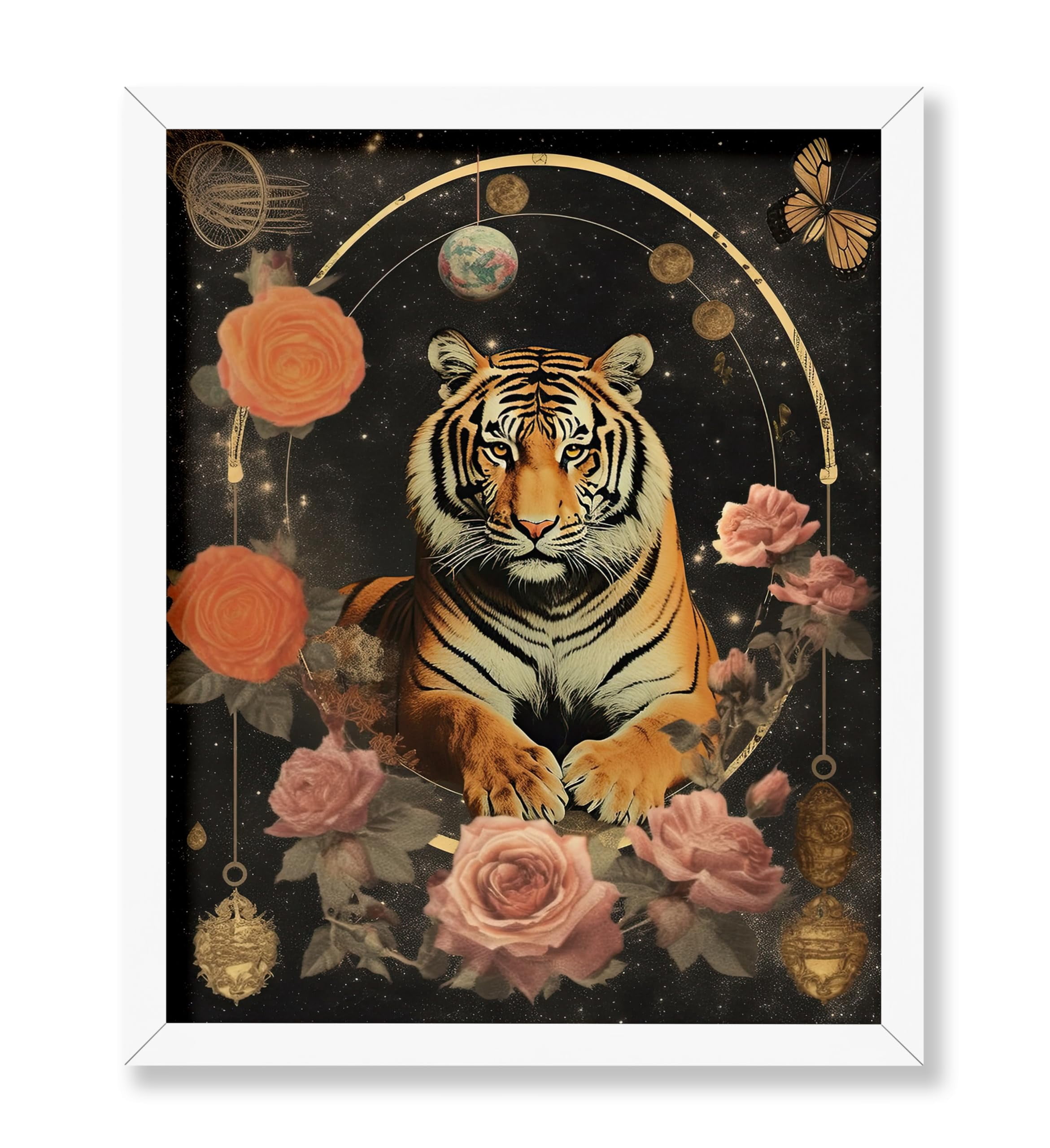 Poster Master Surreal Poster - Trippy Tiger Print - Psychedelic Art ...