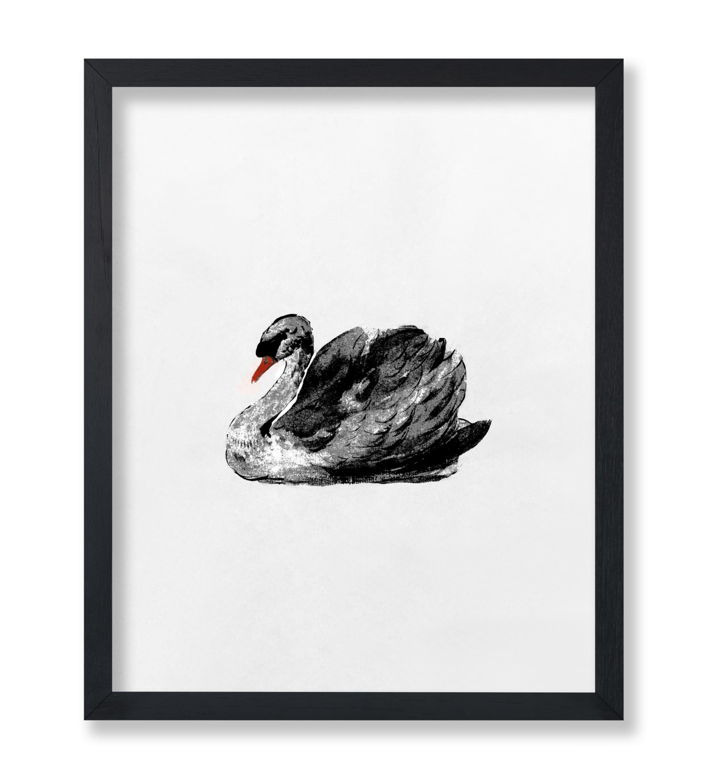 Poster Master Swan Poster - Retro Swan Portrait Print - Bird Art - Animal Art - Chic Boho Art ...