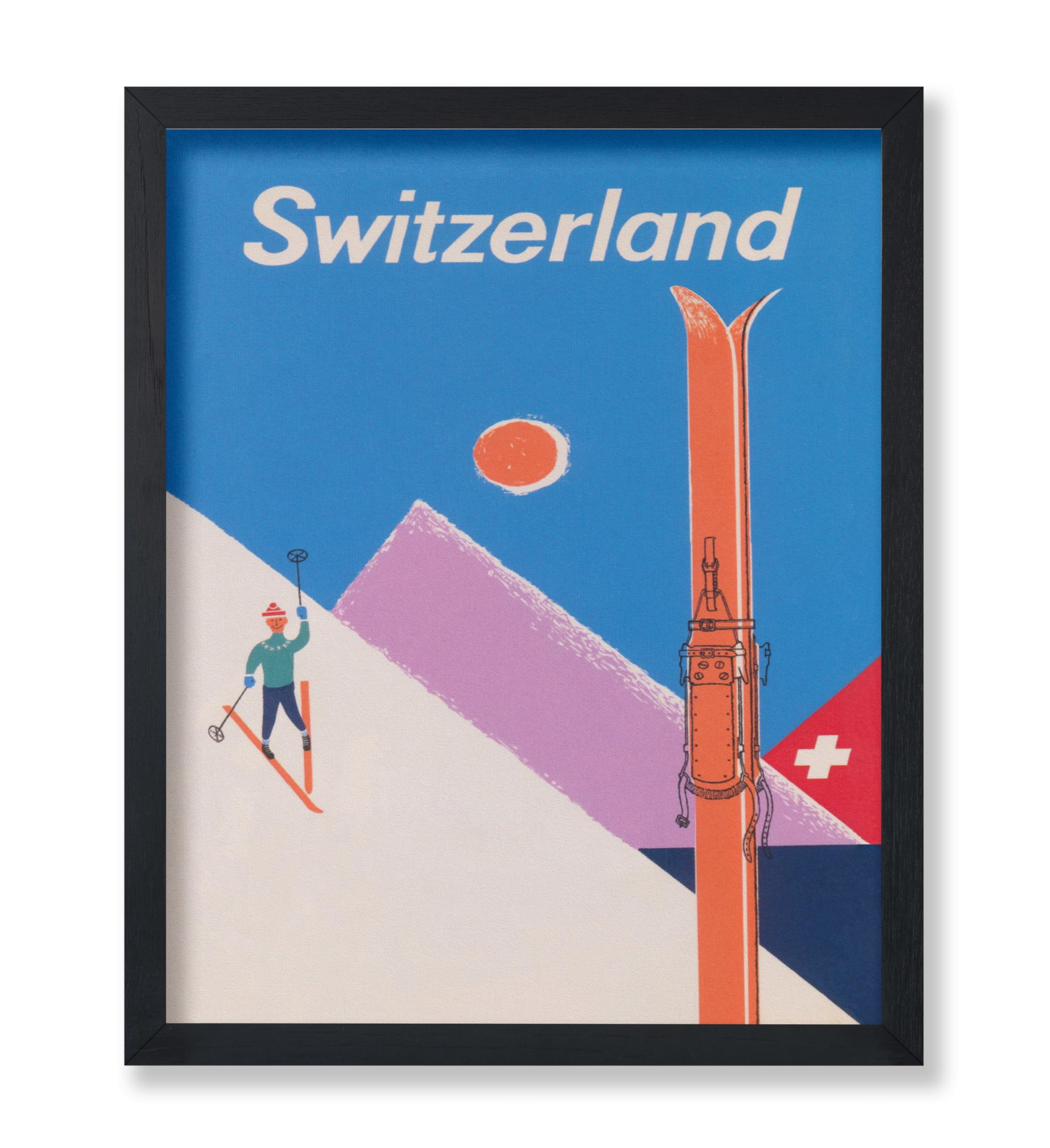 Poster Master Switzerland Print - Vintage Ski Poster - Switzerland Wall ...