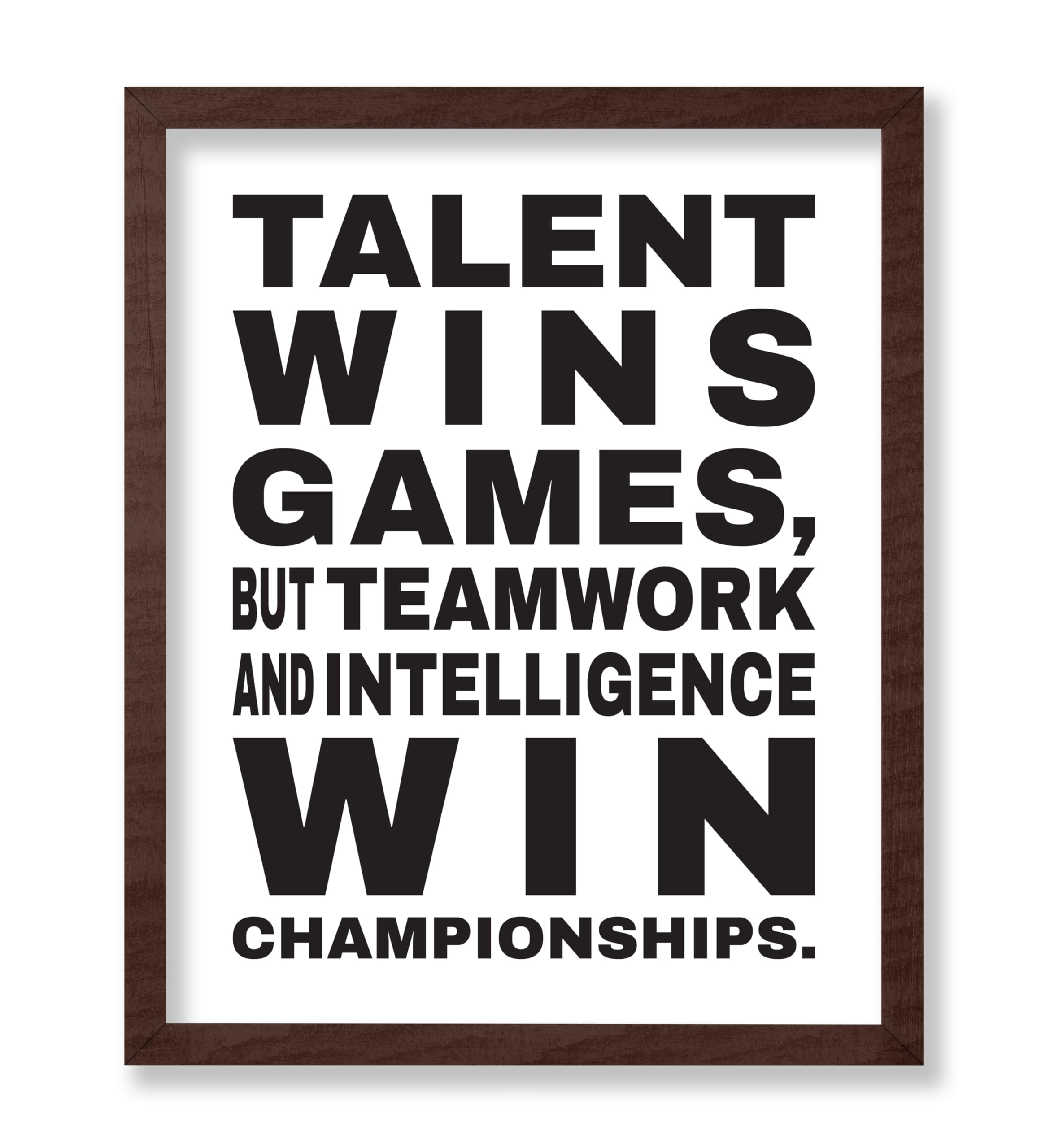 Poster Master Talent Wins Games Poster - White Intelligence Wins ...