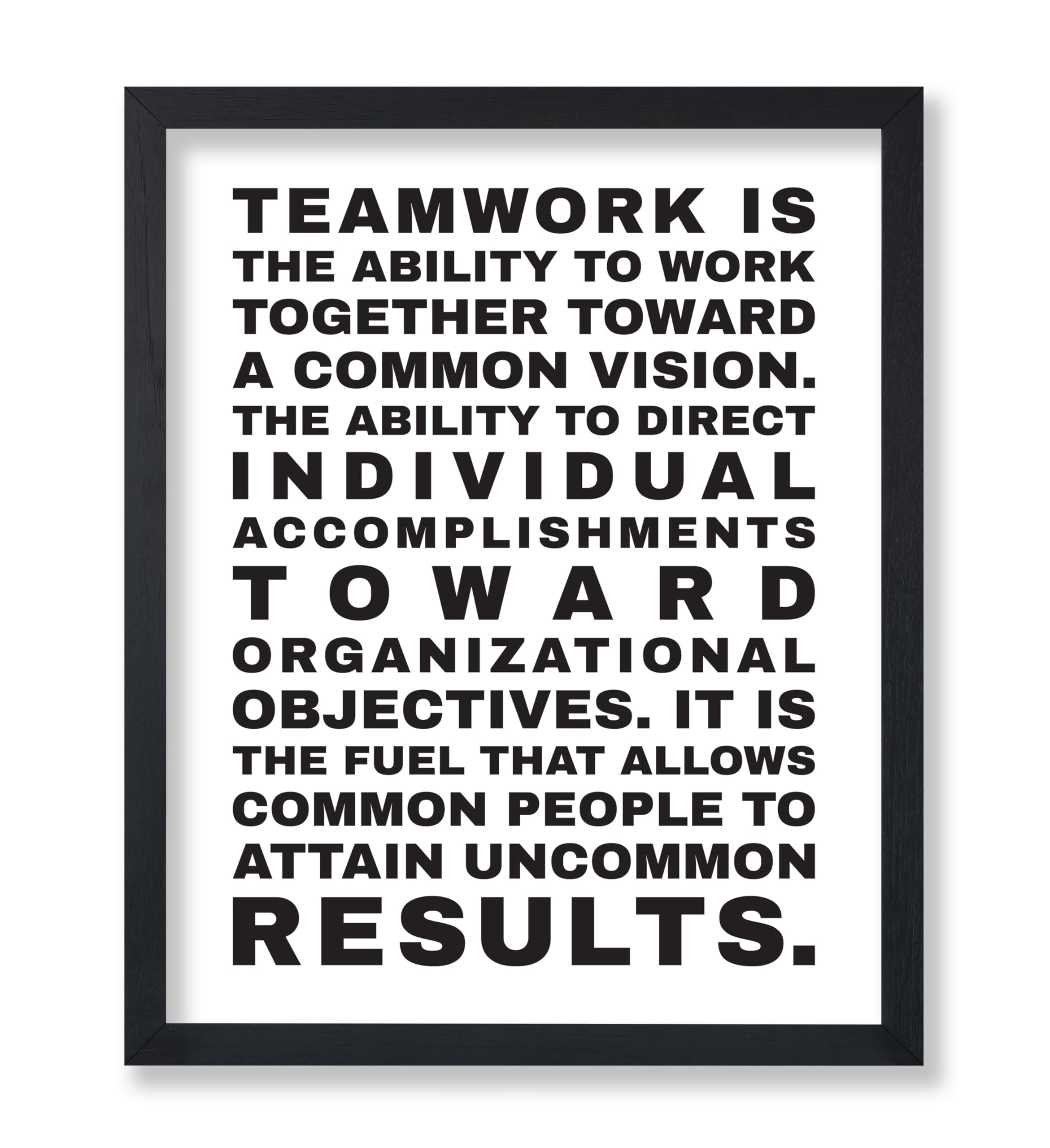 Poster Master Teamwork Is The Ability To Work Together Poster - White ...