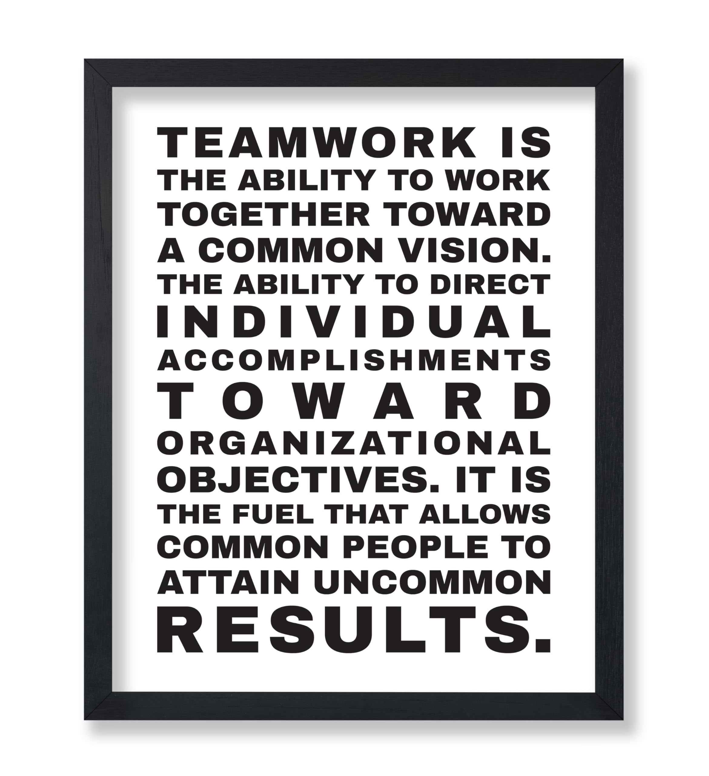 Poster Master Teamwork Is The Ability To Work Together Poster - White ...