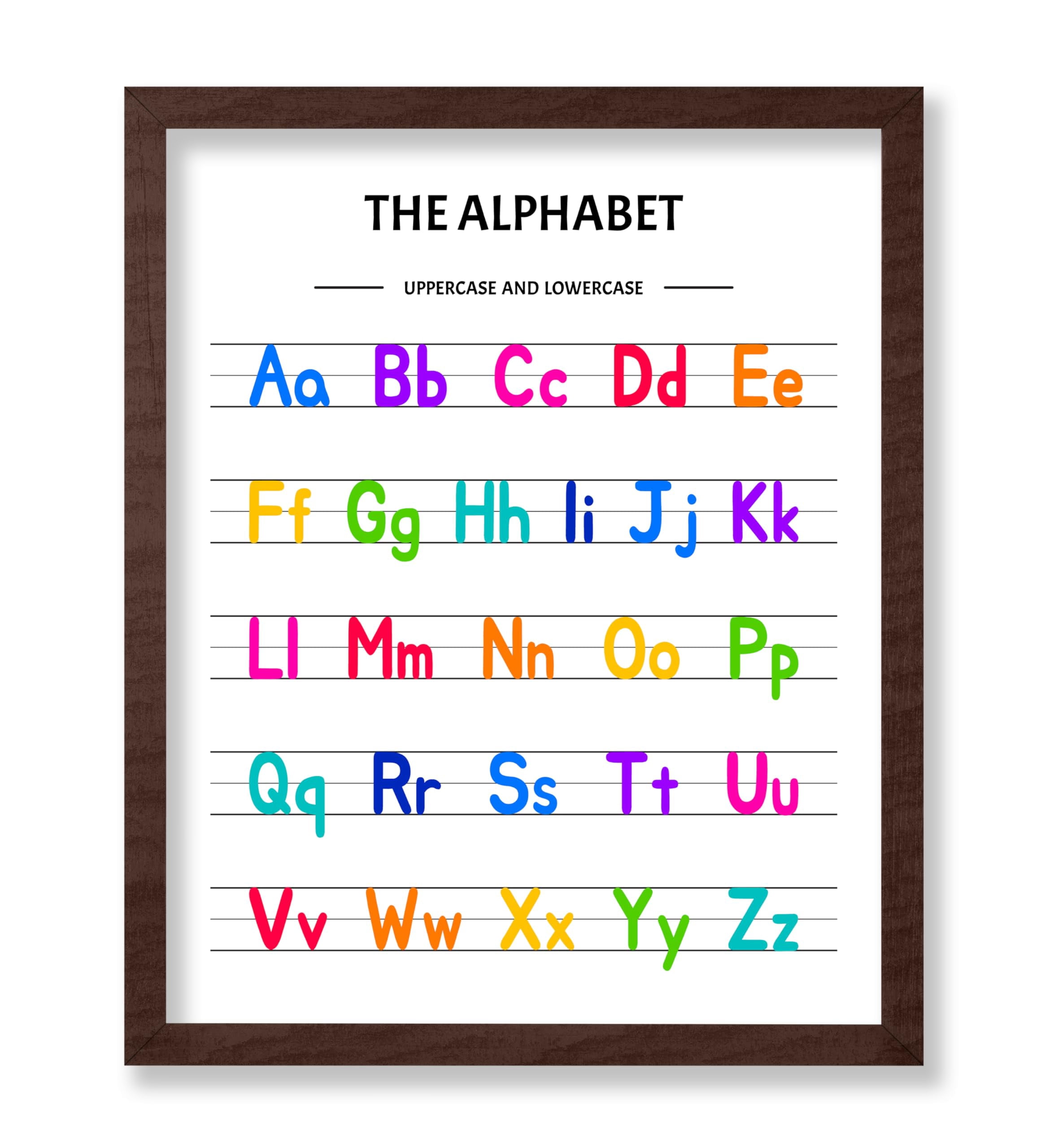 Poster Master The Alphabet Poster - Rainbow Alphabet Print - Typography ...
