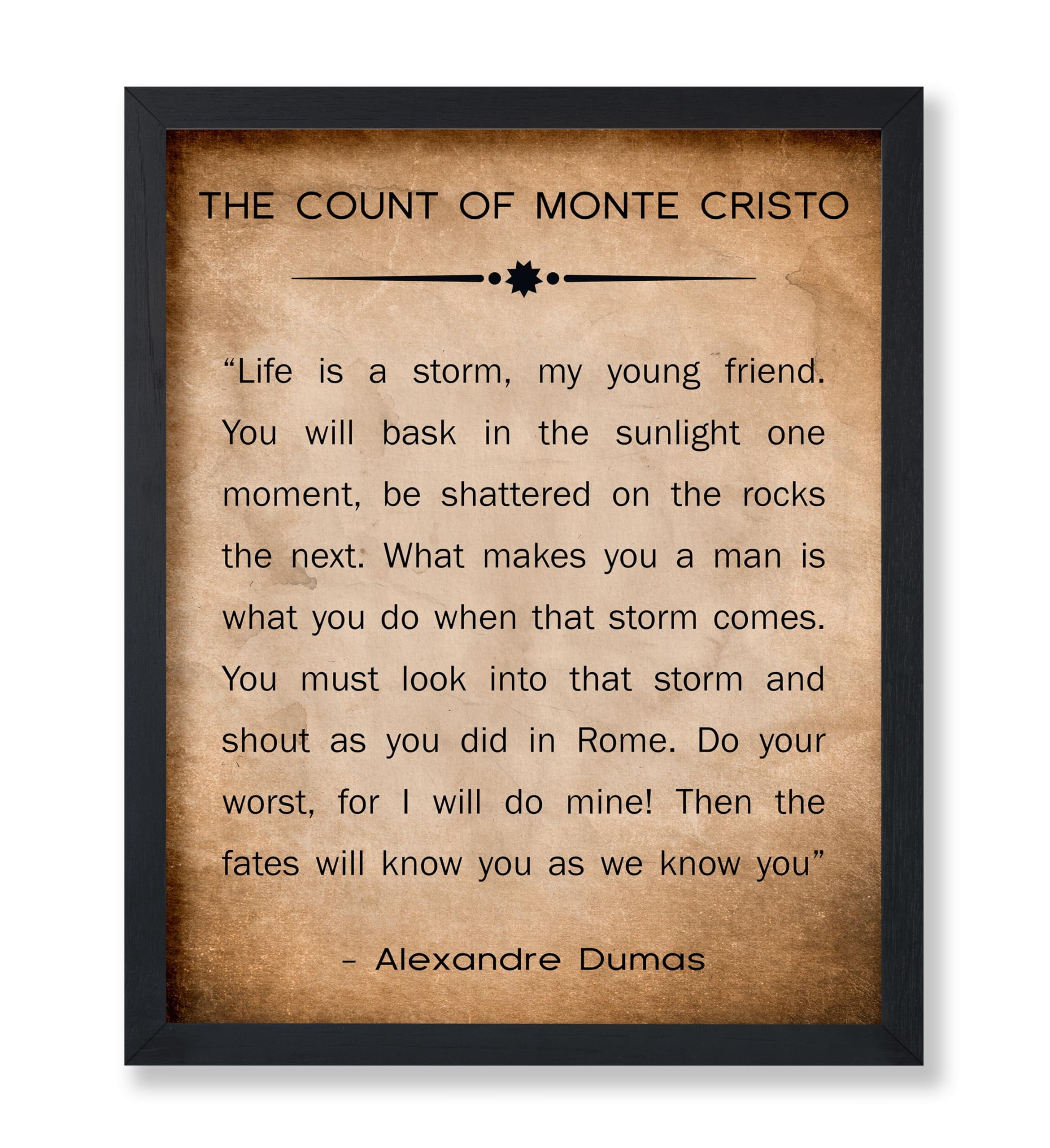 Poster Master The Count of Monte Cristo Poster - Life Is a Storm Print ...