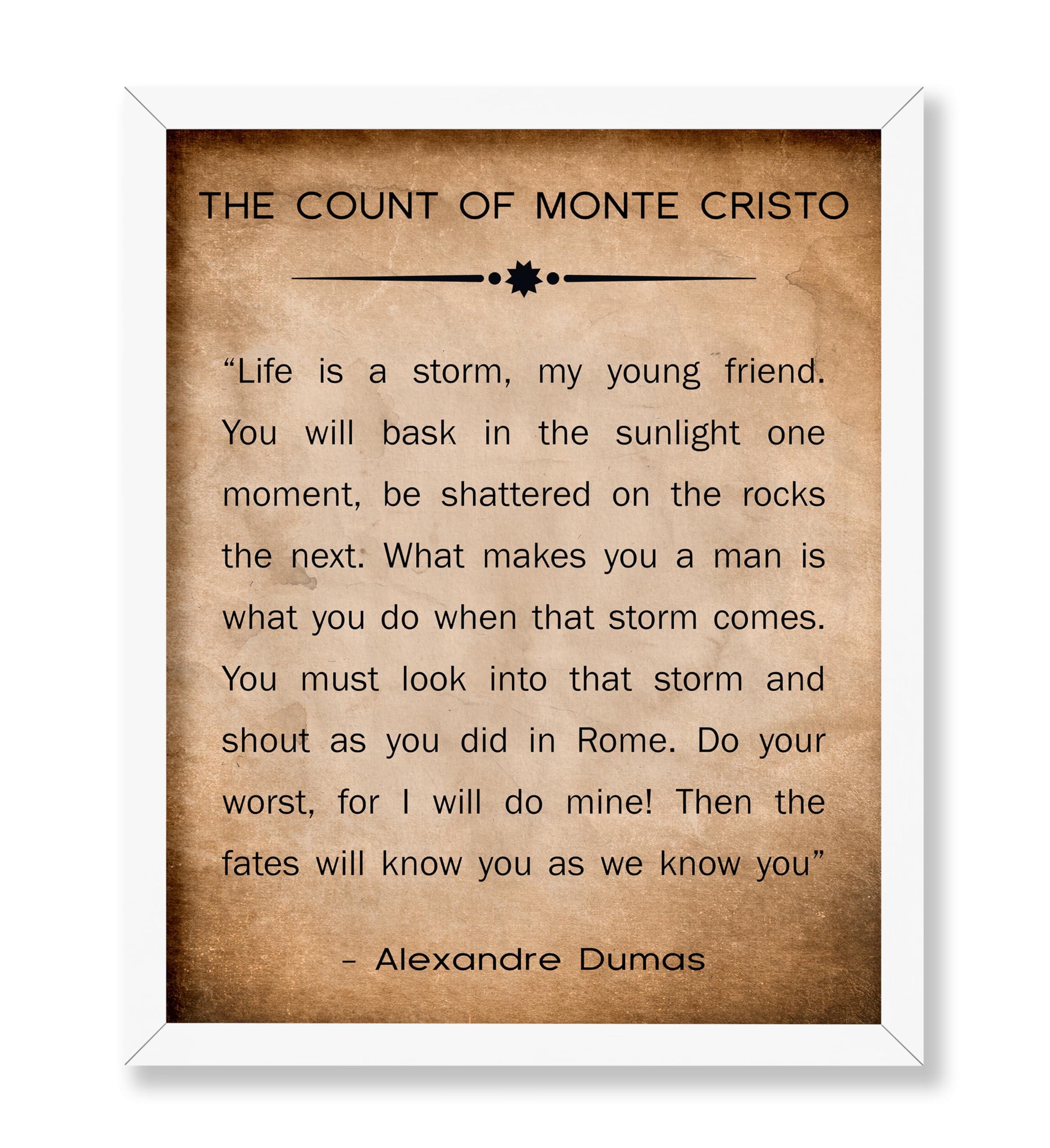 Poster Master The Count of Monte Cristo Poster - Life Is a Storm Print ...