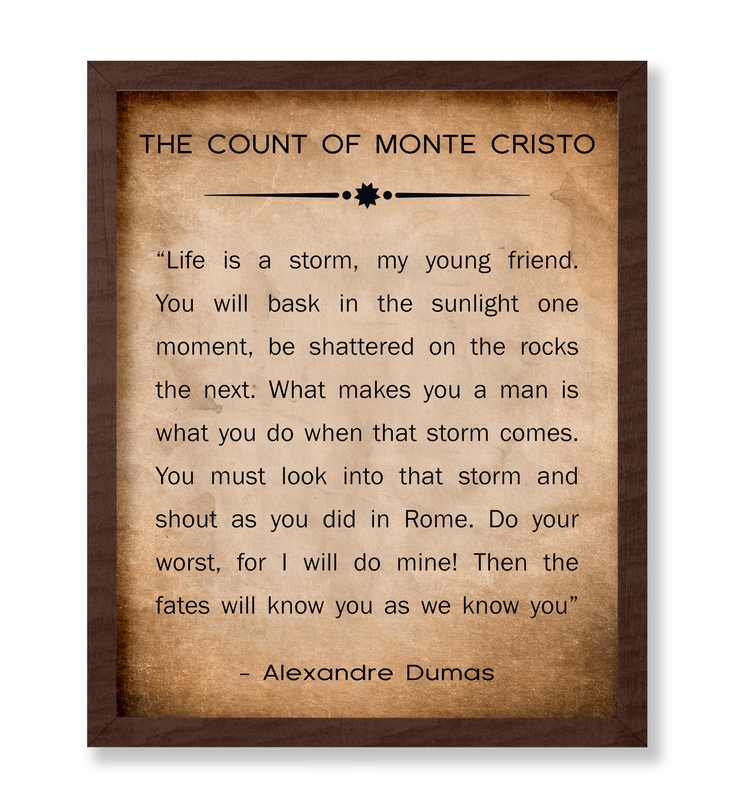 Poster Master The Count of Monte Cristo Poster - Life Is a Storm Print ...