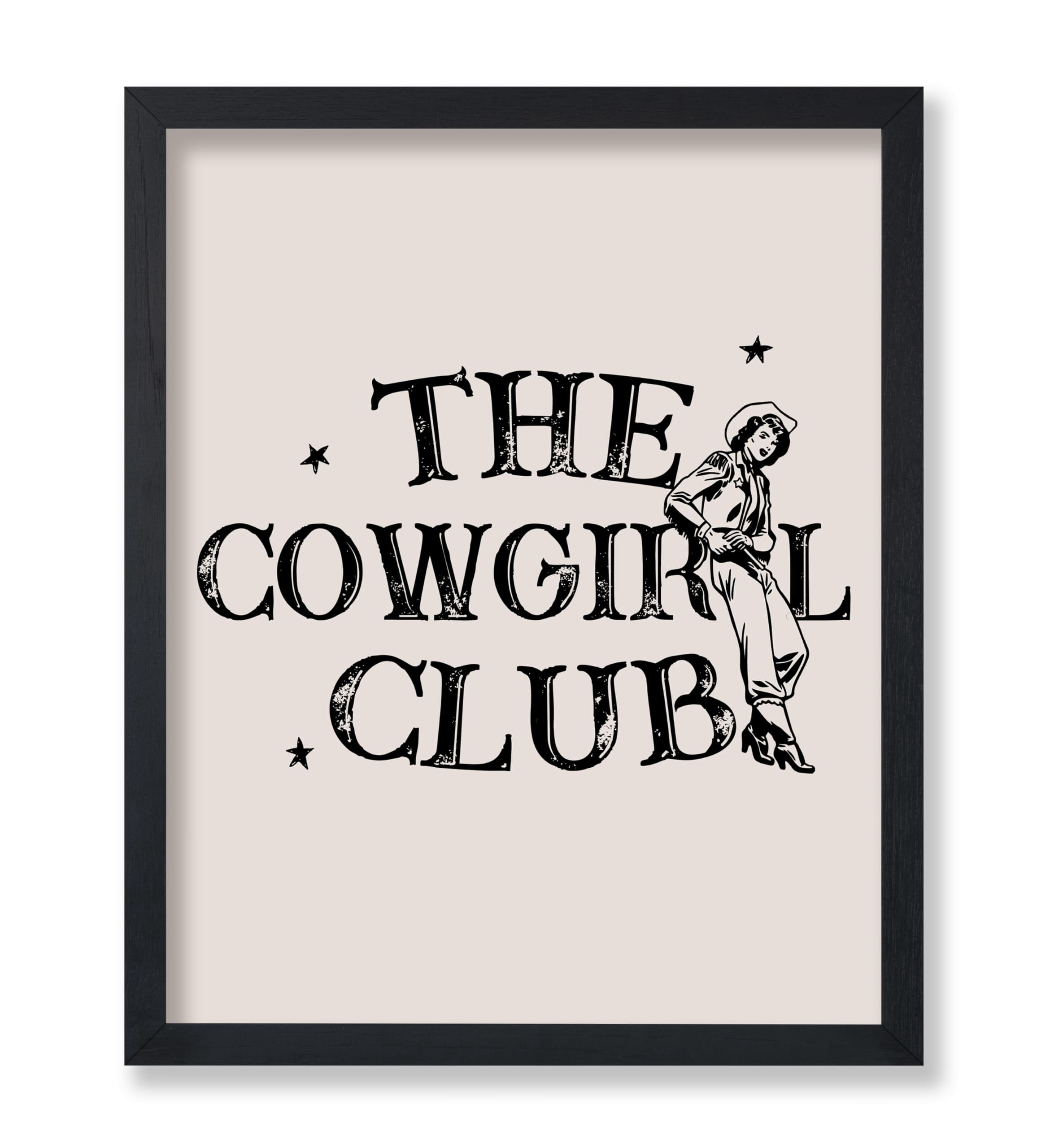 Poster Master The Cowgirl Club Poster - Retro Cowgirl Print - Western ...