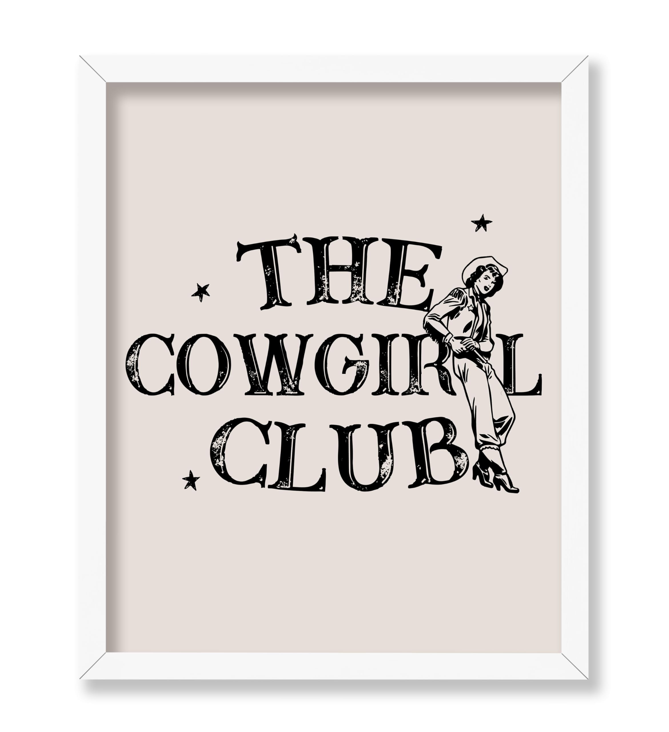Poster Master The Cowgirl Club Poster - Retro Cowgirl Print - Western ...