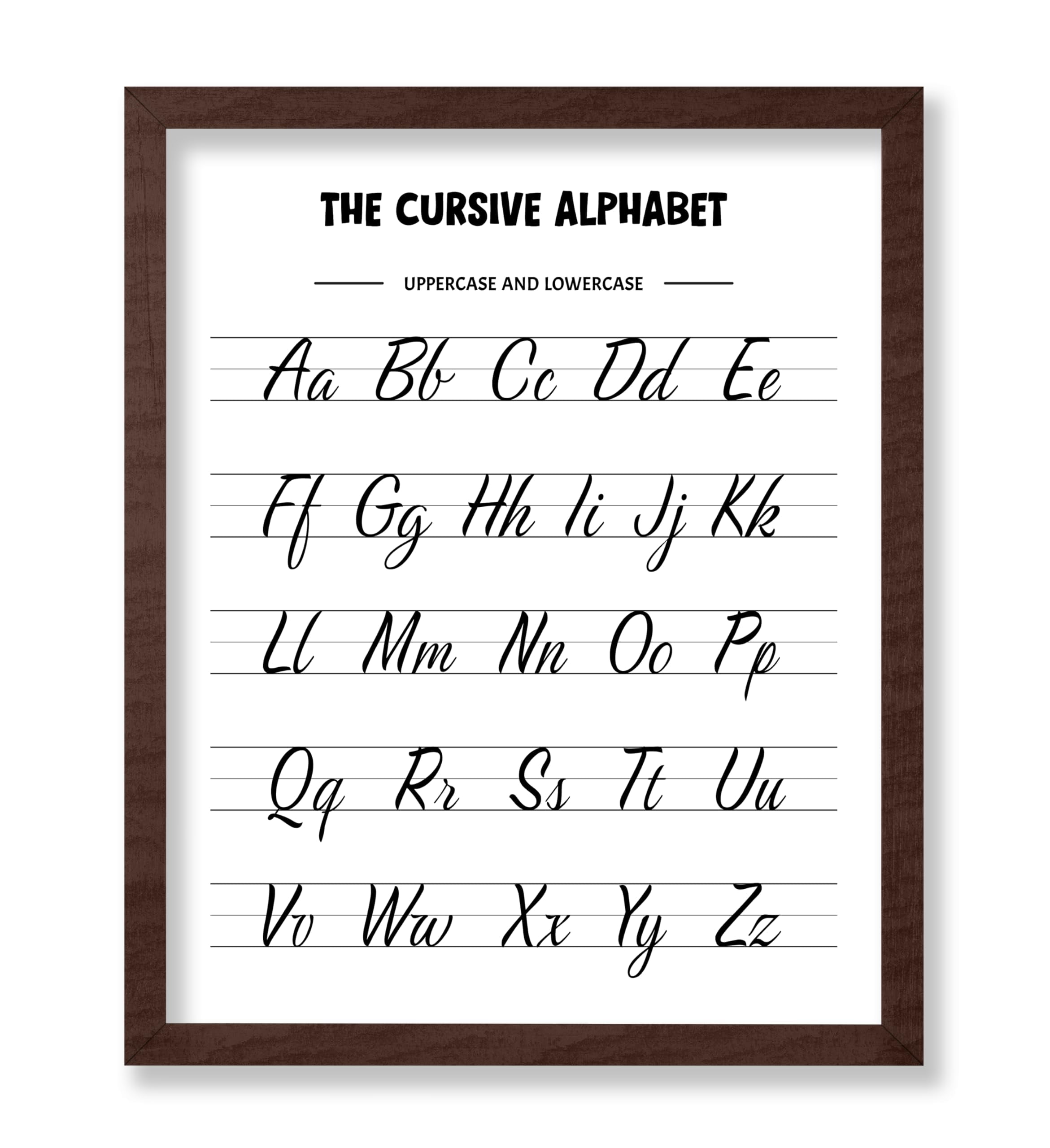 Poster Master The Cursive Alphabet Poster - Cursive Handwriting Print ...