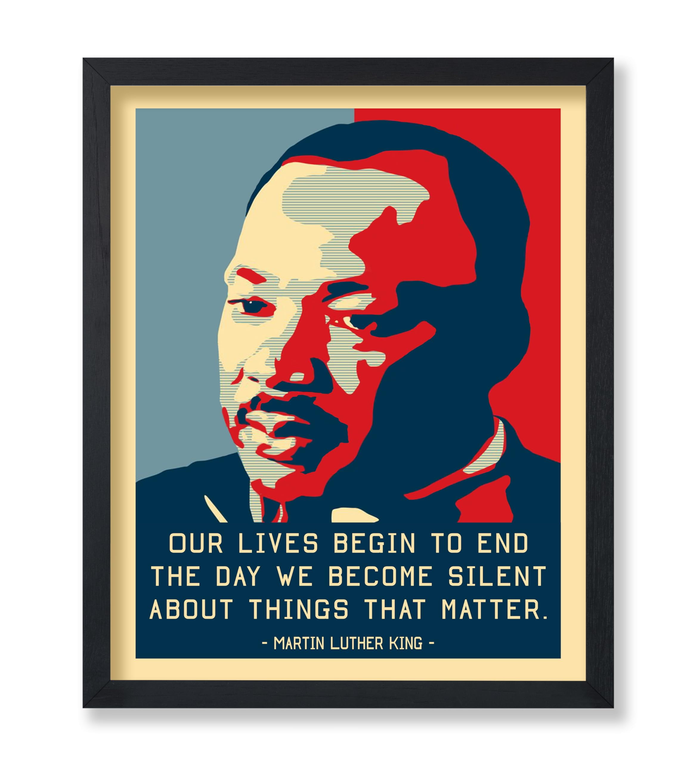 Poster Master The Day We Become Silent Poster - Martin Luther King ...