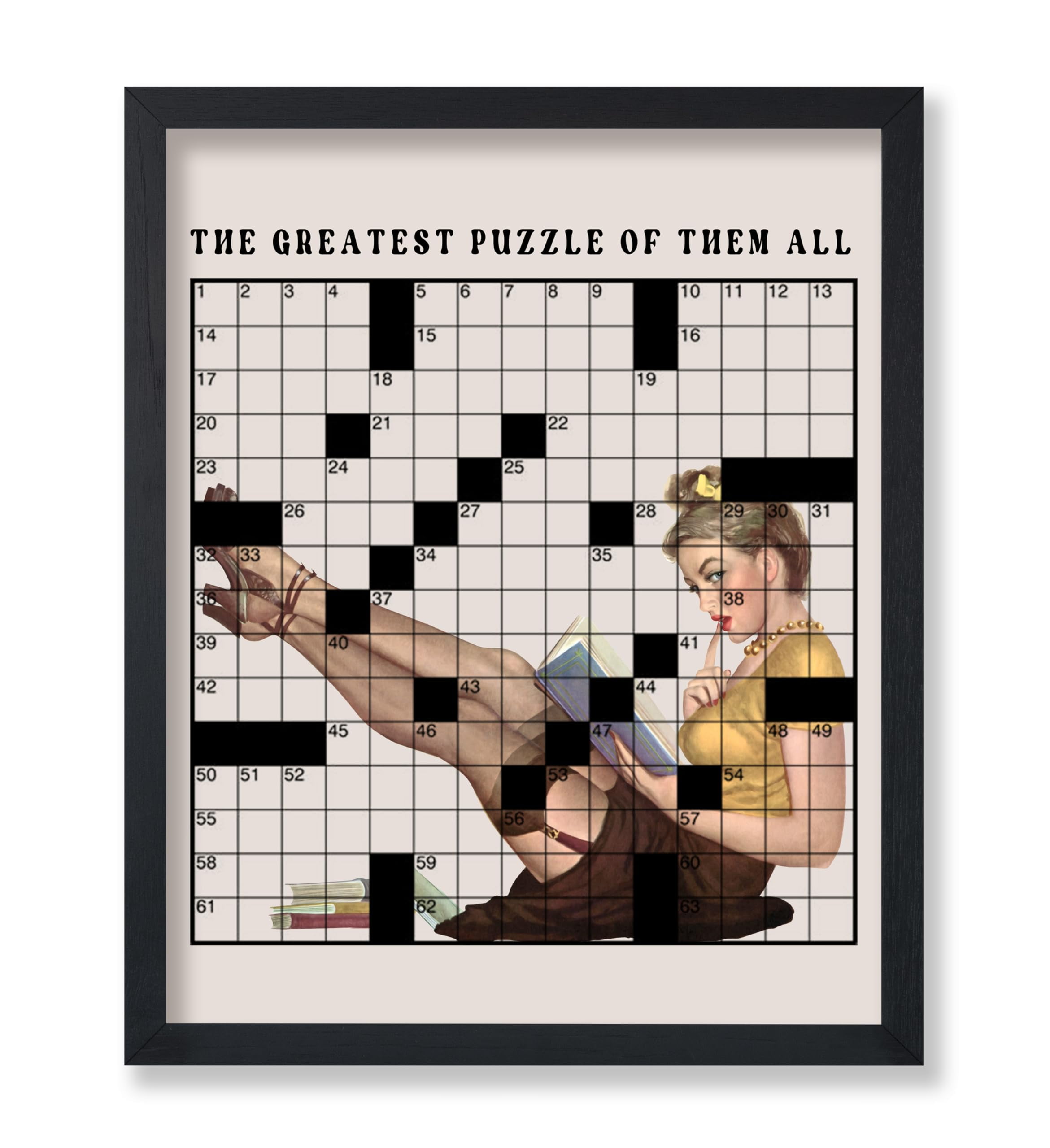 Poster Master The Greatest Puzzle Of Them All Poster - Retro Pin-Up ...