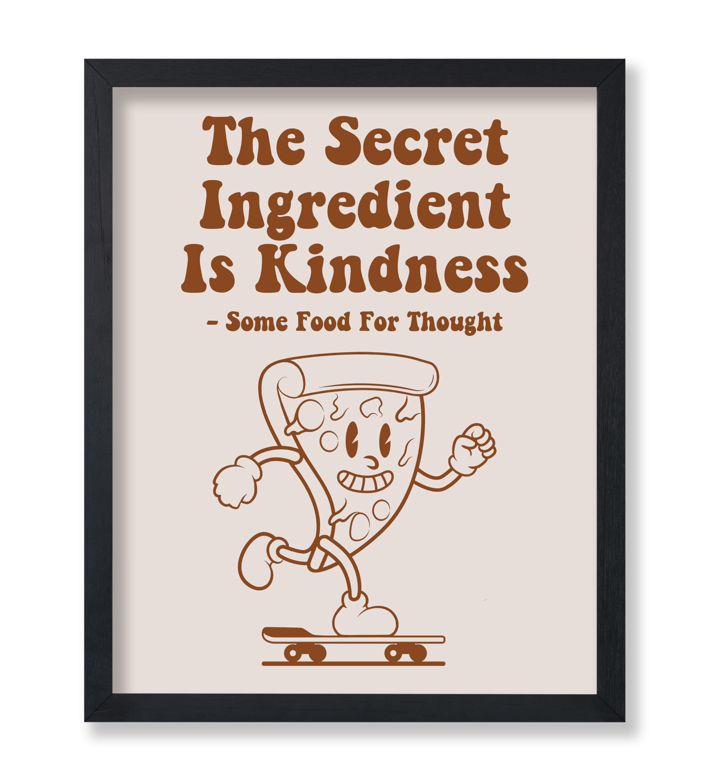 Poster Master The Secret Ingredient Is Kindness Poster - Retro Pizza ...
