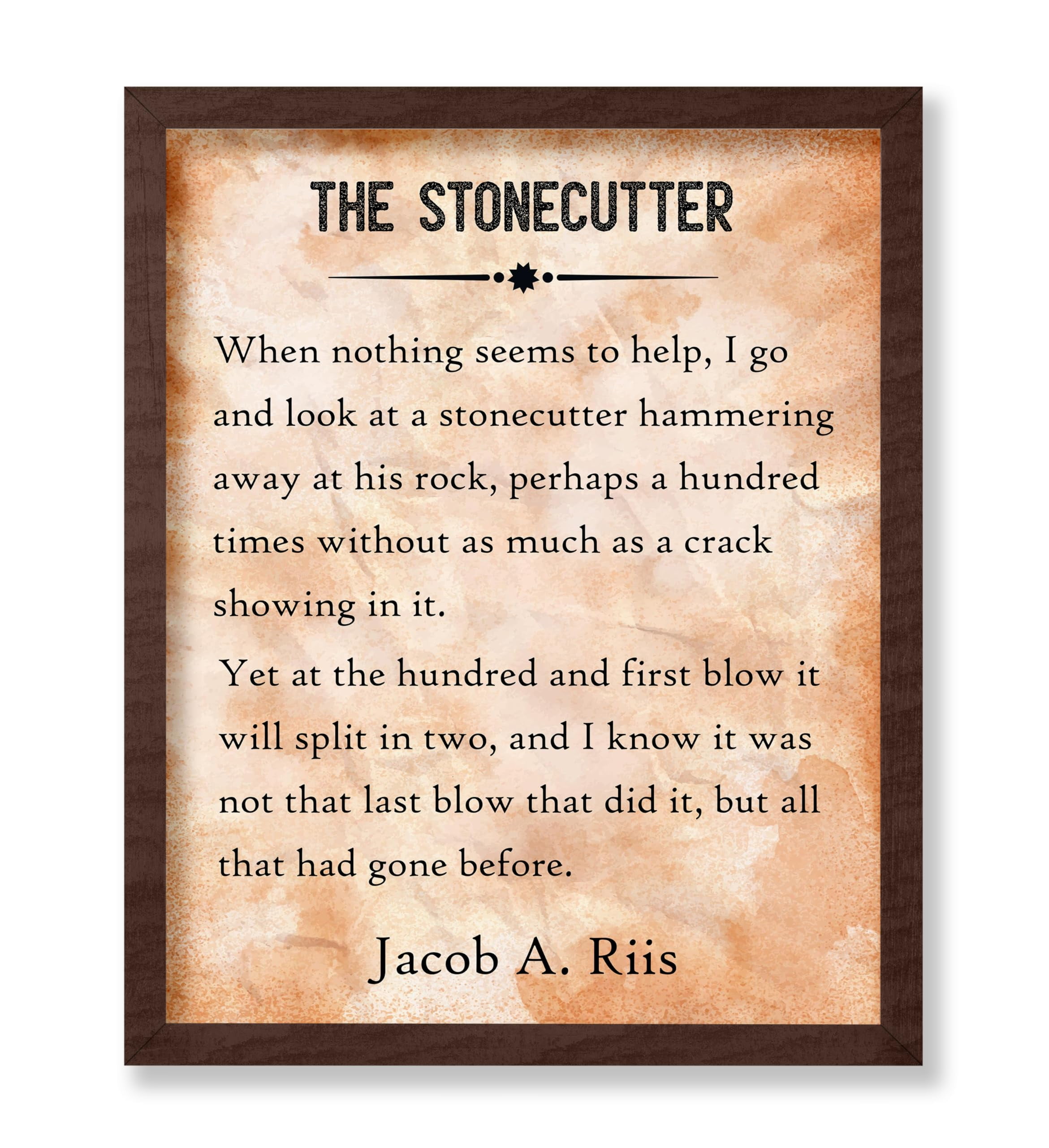Poster Master The Stonecutter Poster - When Nothing Seems to Help Print - Jacob Riis Art ...