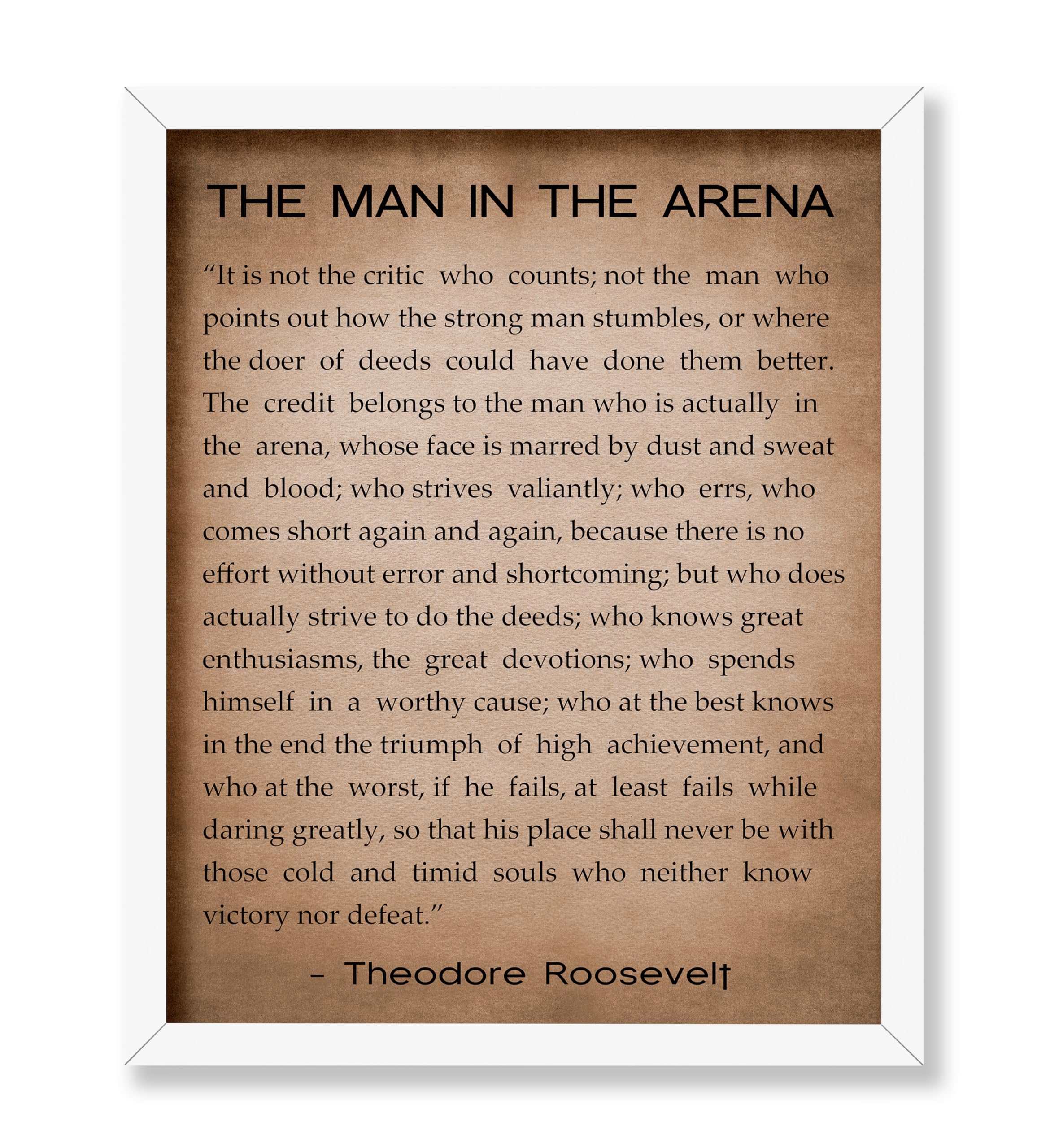Poster Master Theodore Roosevelt Poster - Man in the Arena Print ...