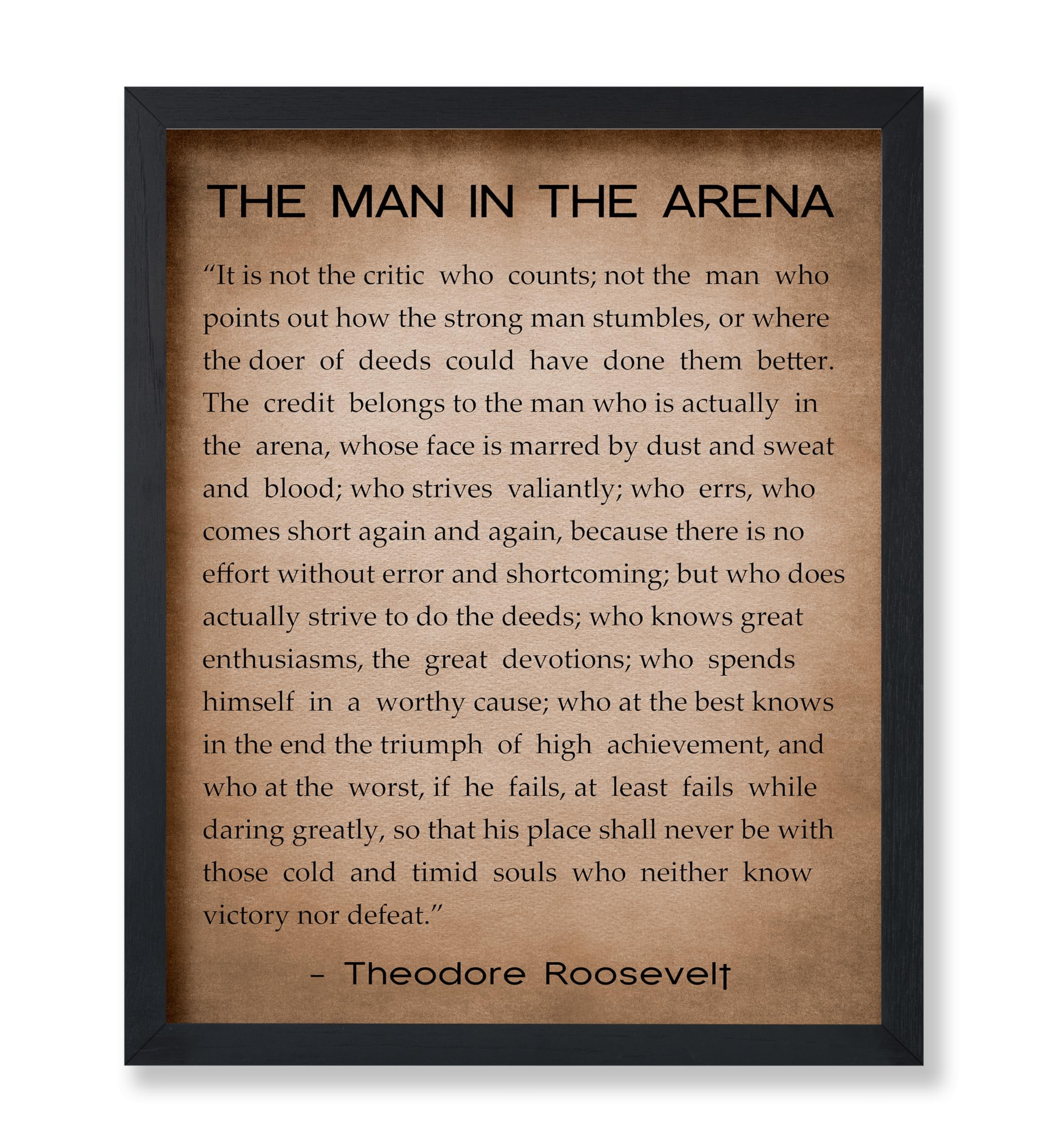 Poster Master Theodore Roosevelt Poster - Man in the Arena Print ...