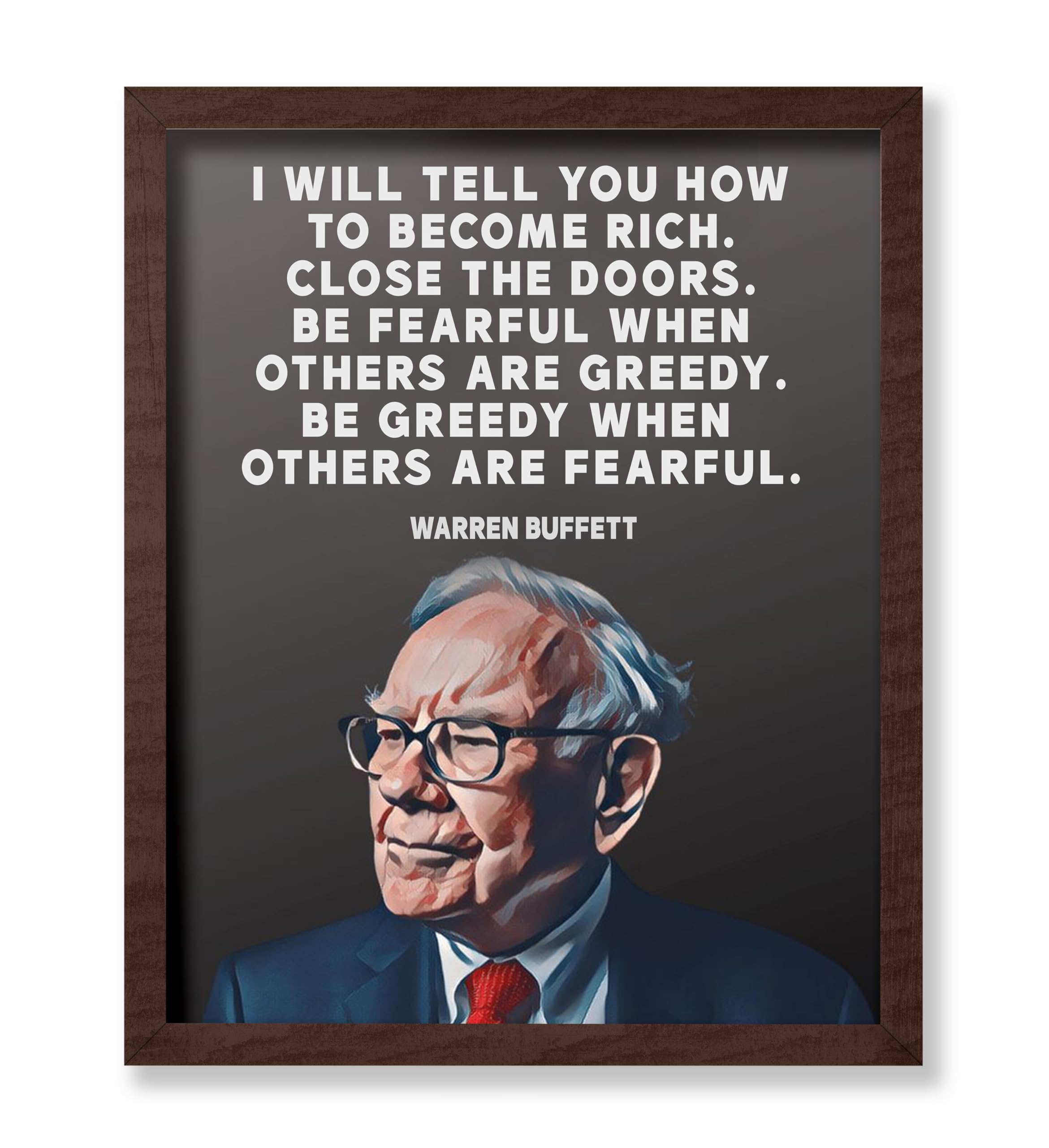 Poster Master Things People Learn Too Late Poster - Warren Buffett ...
