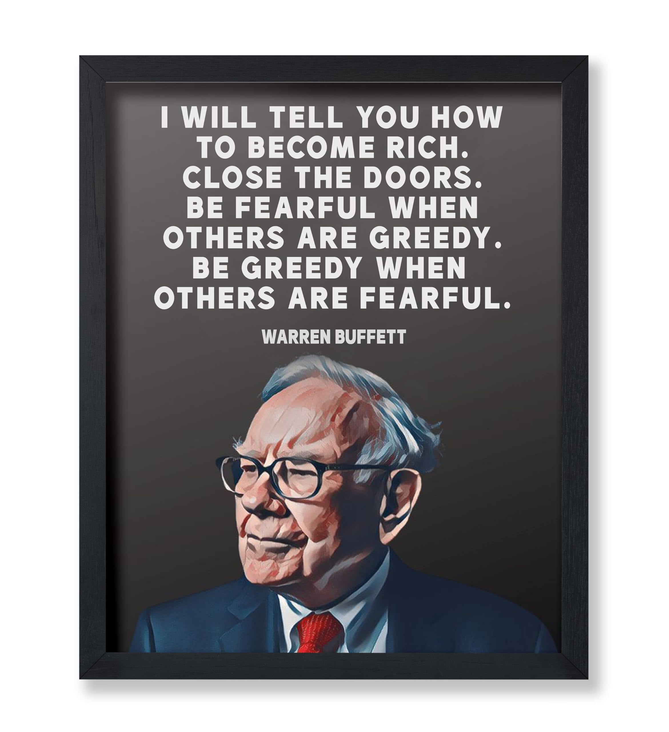 Poster Master Things People Learn Too Late Poster - Warren Buffett ...