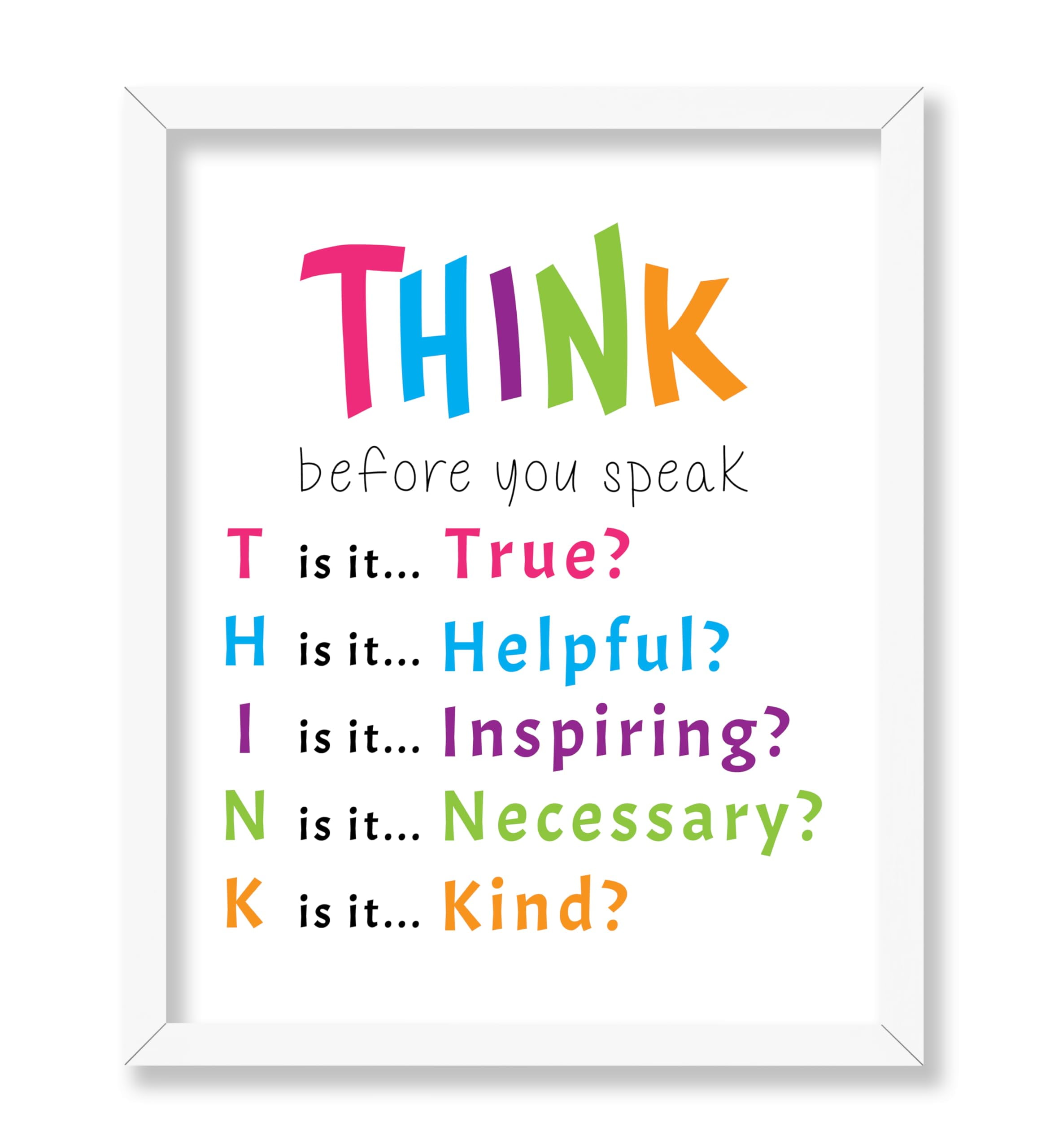 Poster Master Think Before You Speak Poster - Educational Print ...