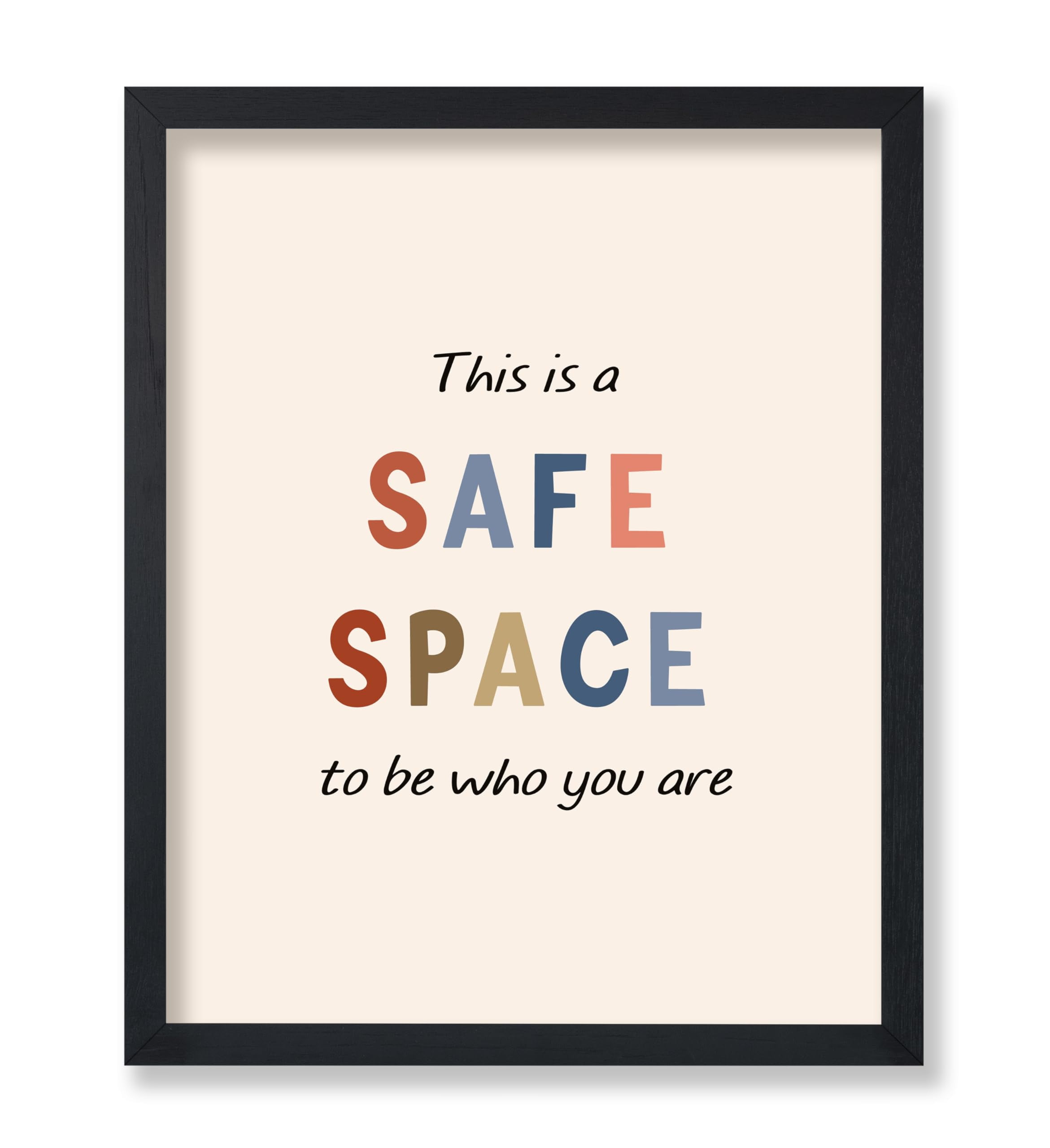 Poster Master This Is A Safe Space Poster - Mental Balance Print ...