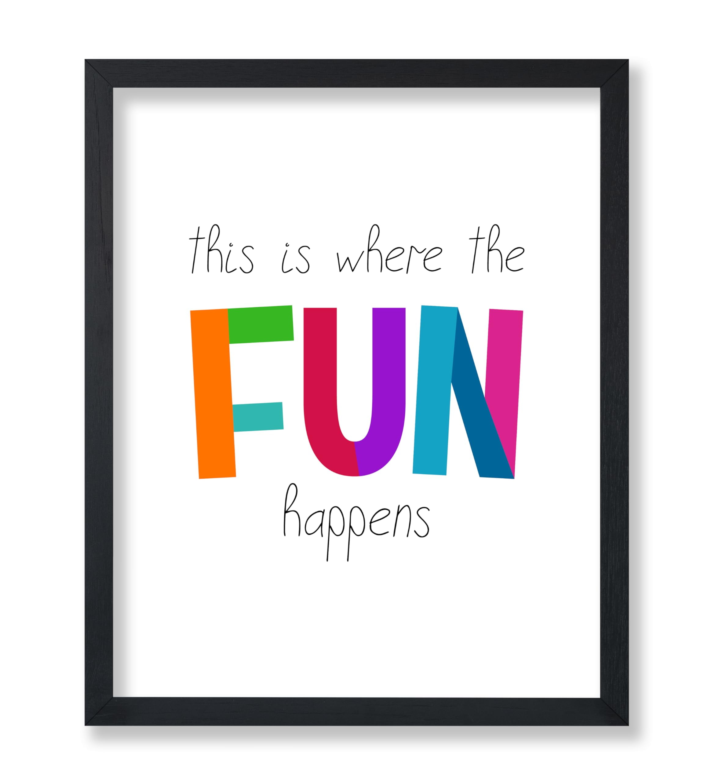Poster Master This Is Where The Fun Happens Poster - Typography Print ...