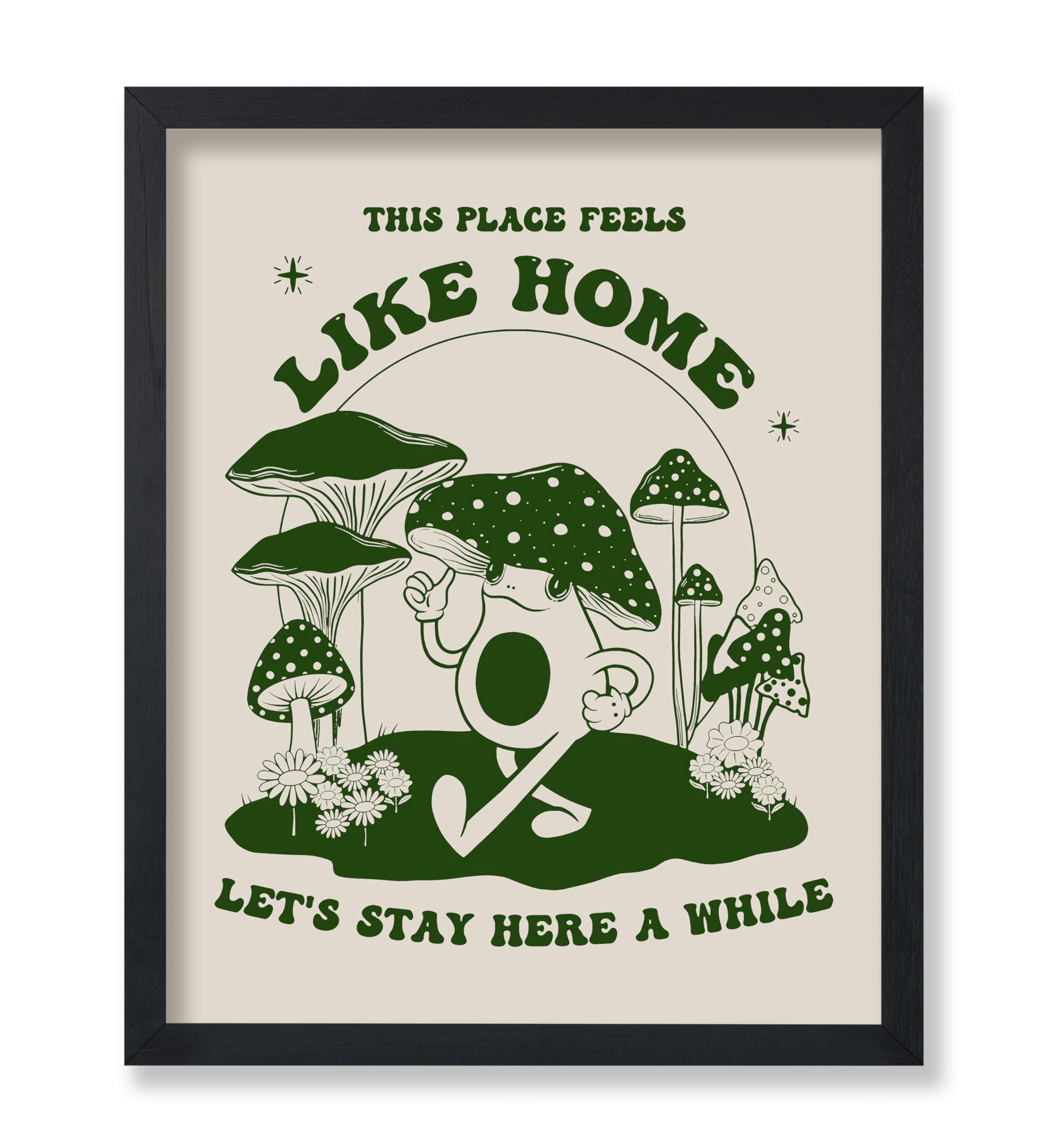 Poster Master This Place Feels Like Home Poster - Retro Mushroom Print ...