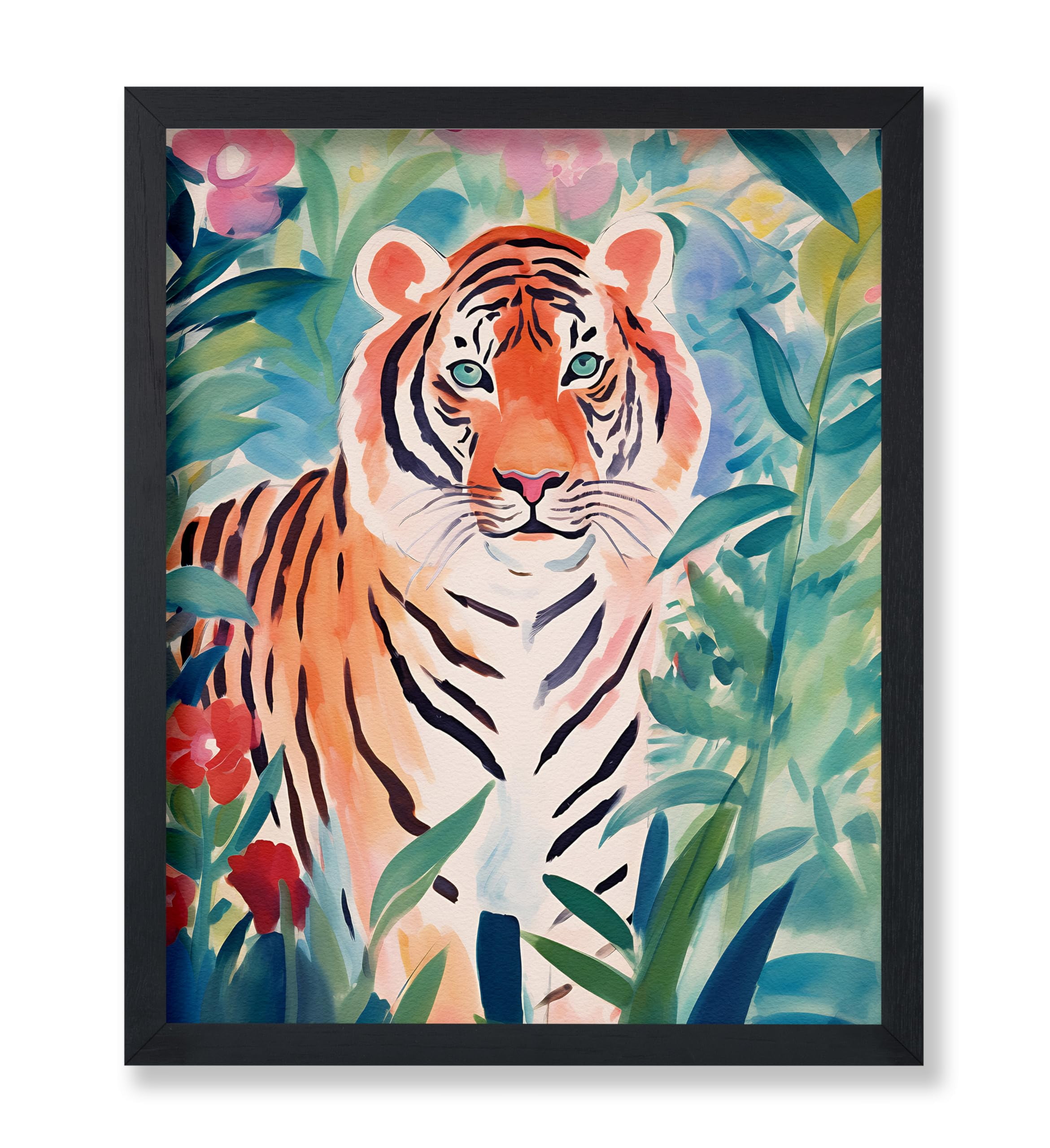 Poster Master Tiger Poster - Tiger Portrait Print - Wildlife Art ...