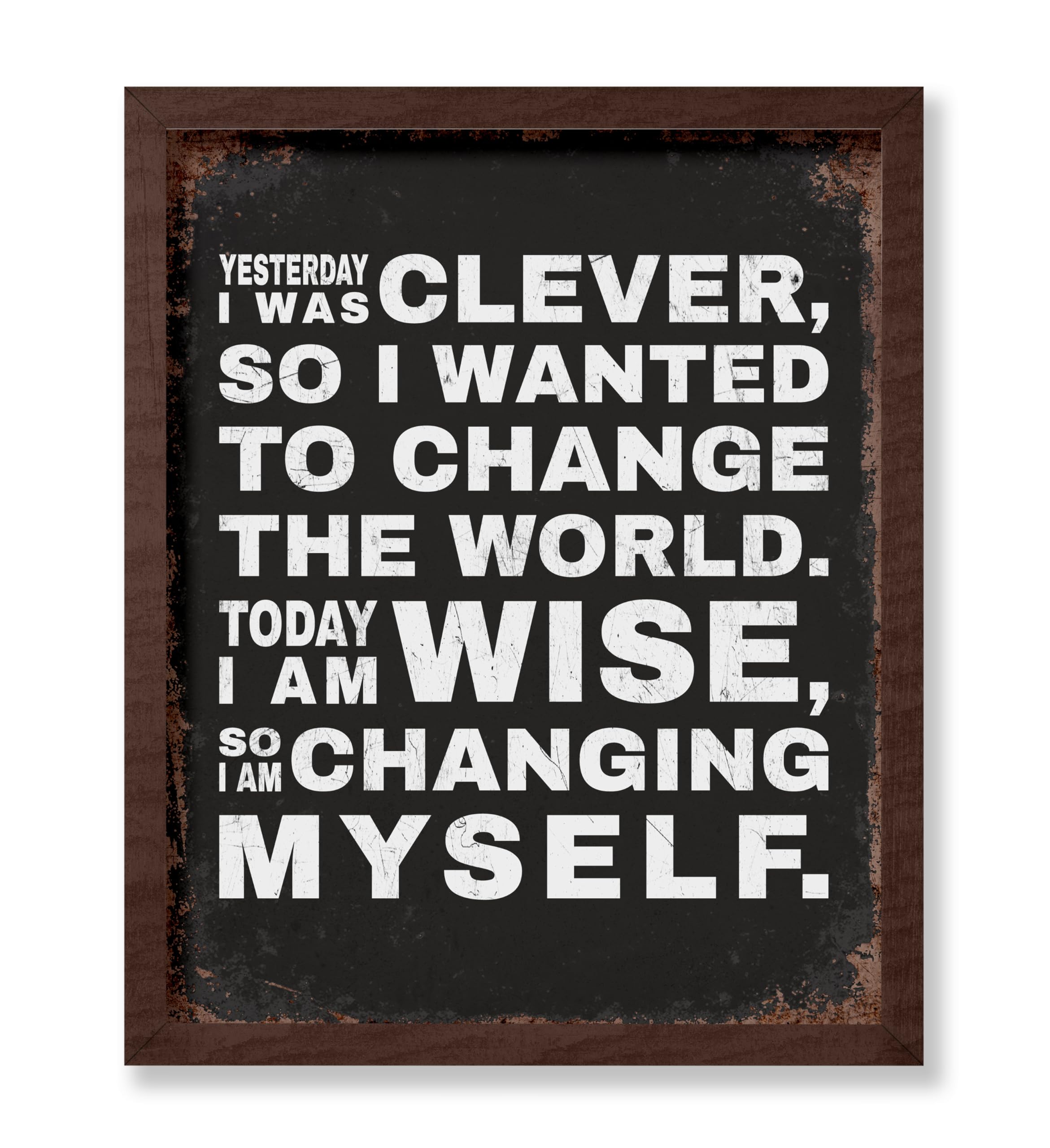 Poster Master Today I Am Wise Poster - Black Wisdom Print - Inspirational Art - Self Development ...