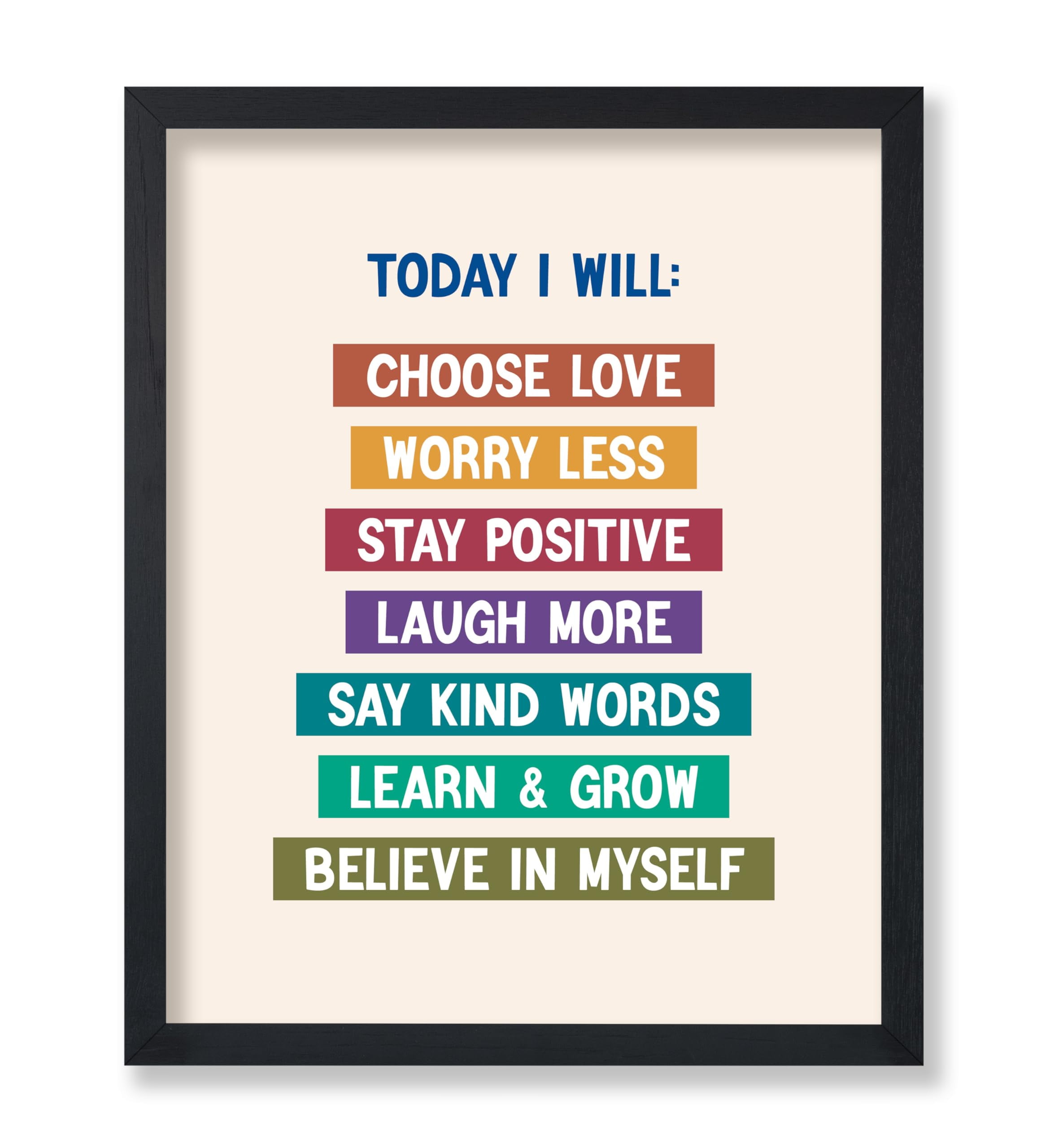 Poster Master Today I Will Poster - Motivational Print - Daily ...