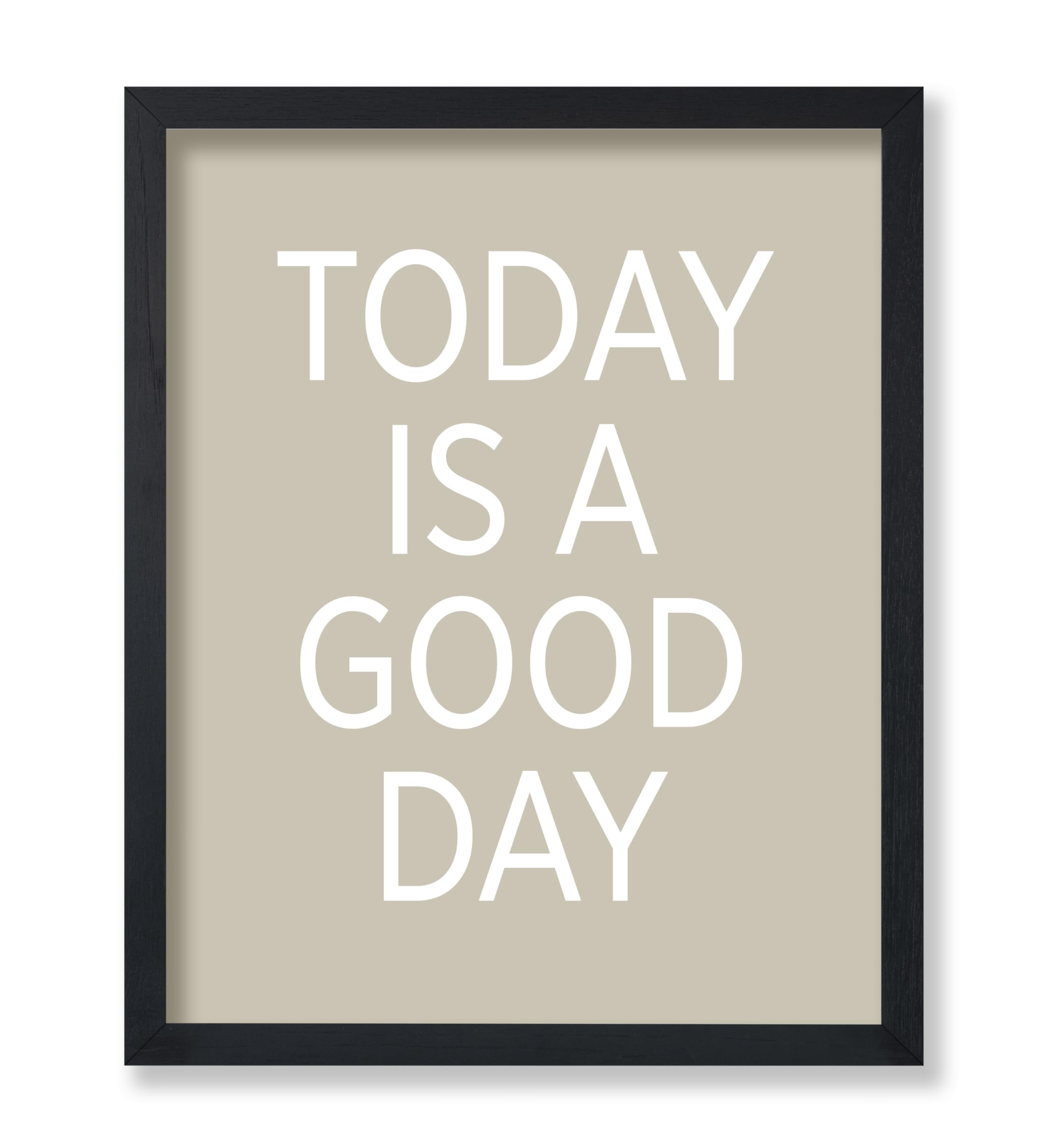 Poster Master Today Is A Good Day Poster - Beige Typography Print ...
