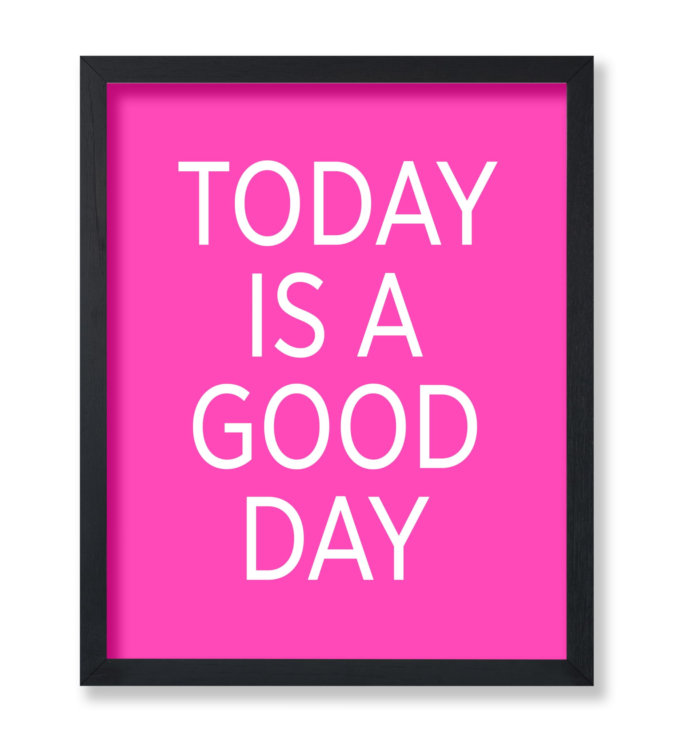 Poster Master Today Is A Good Day Poster - Pink Typography Print ...