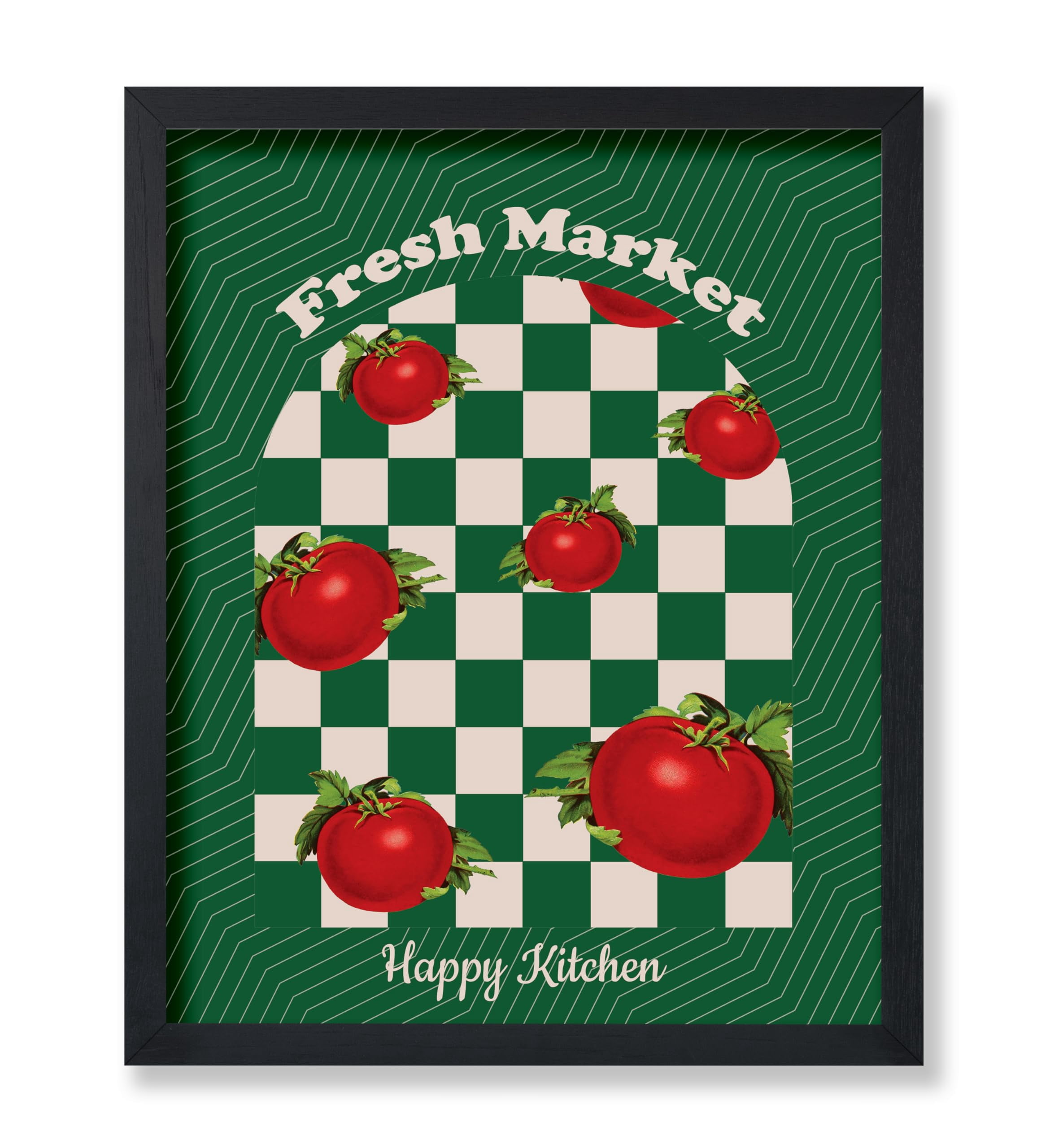 Poster Master Tomato Poster - Checkered Print - Food & Drink Art ...
